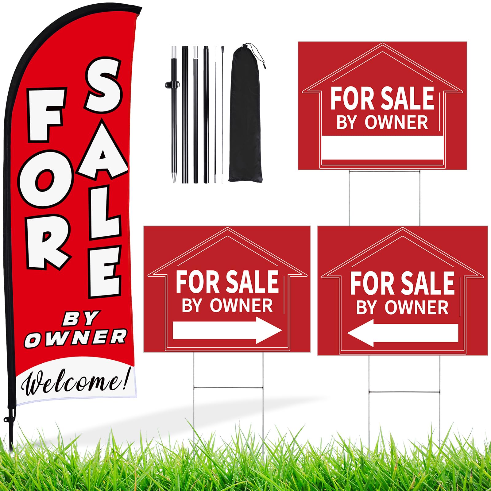 Amazon.com : Buryeah for Sale by Owner Sign Set 1 Pack for Sale by ...