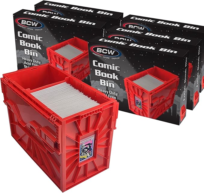 Amazon.com: BCW Short Comic Book Bin | Holds 150 Comics | Stackable ...