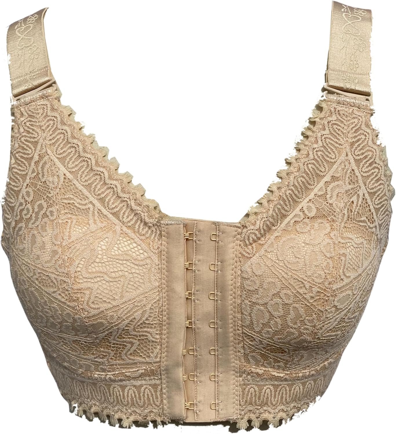 BIMEI Front Closure SeamlessDetachable Shoulder Strap Post-Surgery Bra ...