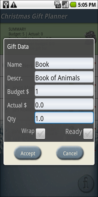 Christmas Gift Planner Lite - App on Amazon Appstore
