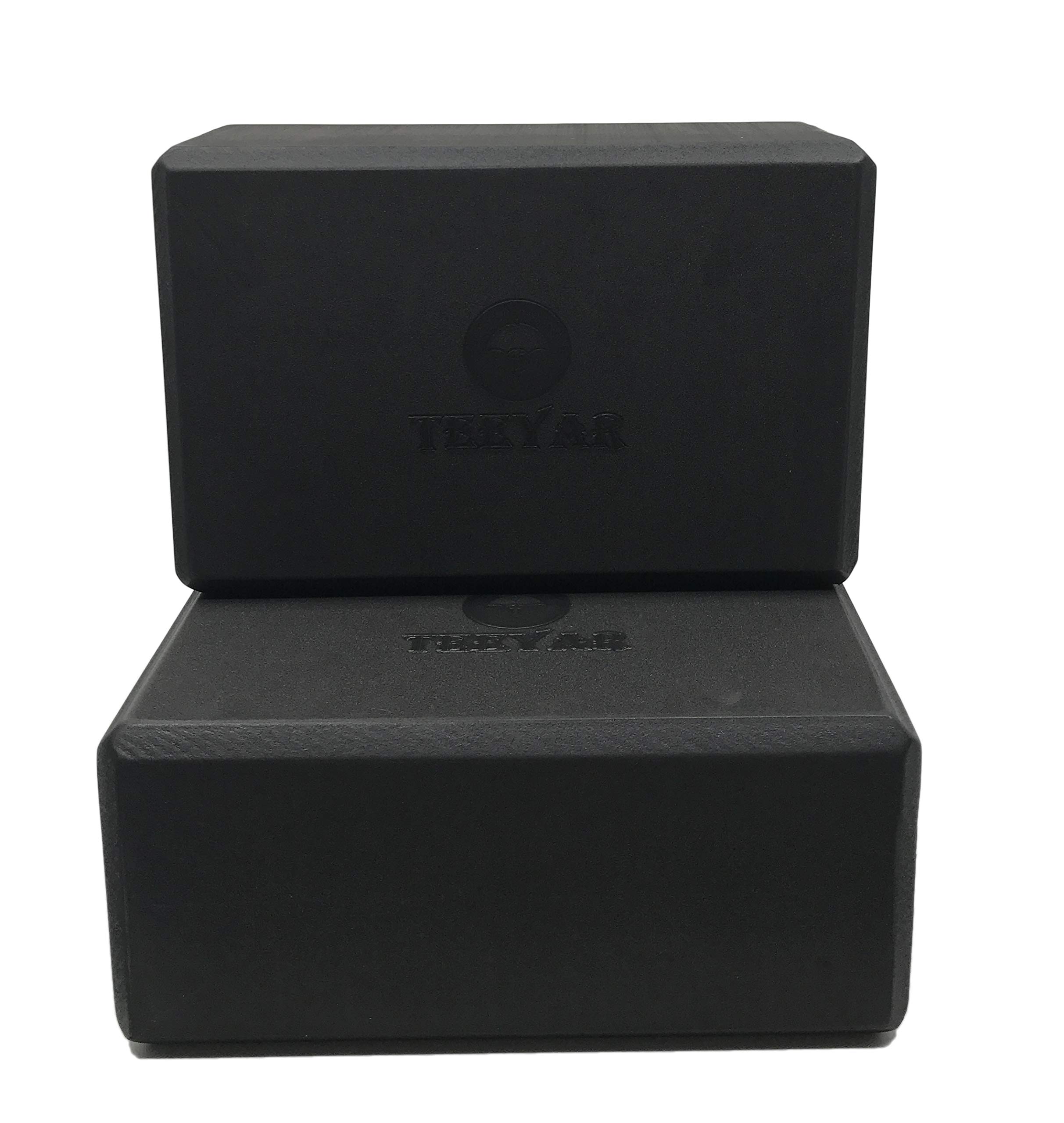 Yoga Blocks Set - Teeyar 2 Pack Sturdy Odourless 3 Inch(High Density ...