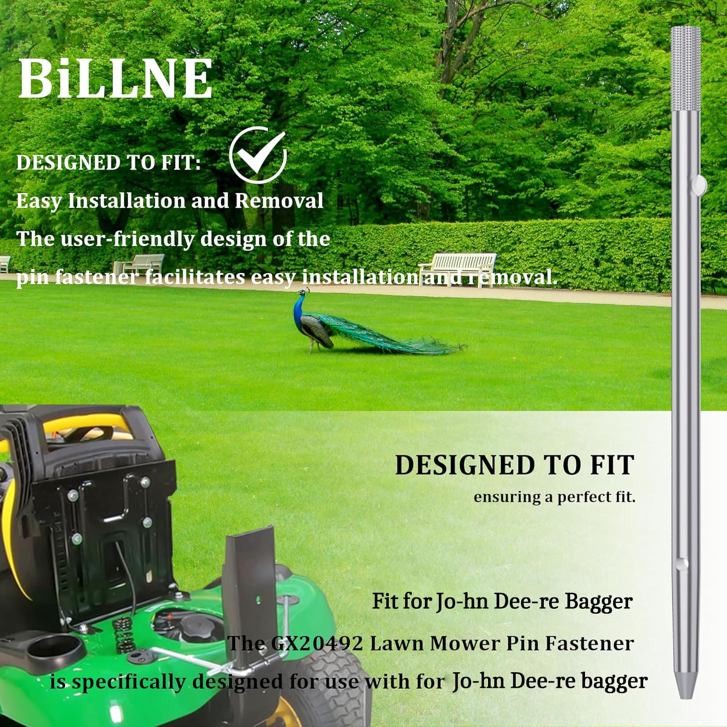 Snapklik.com : GX20492 Lawn Mower Pin Fastener For Jo-hn Dee-re Bagger ...