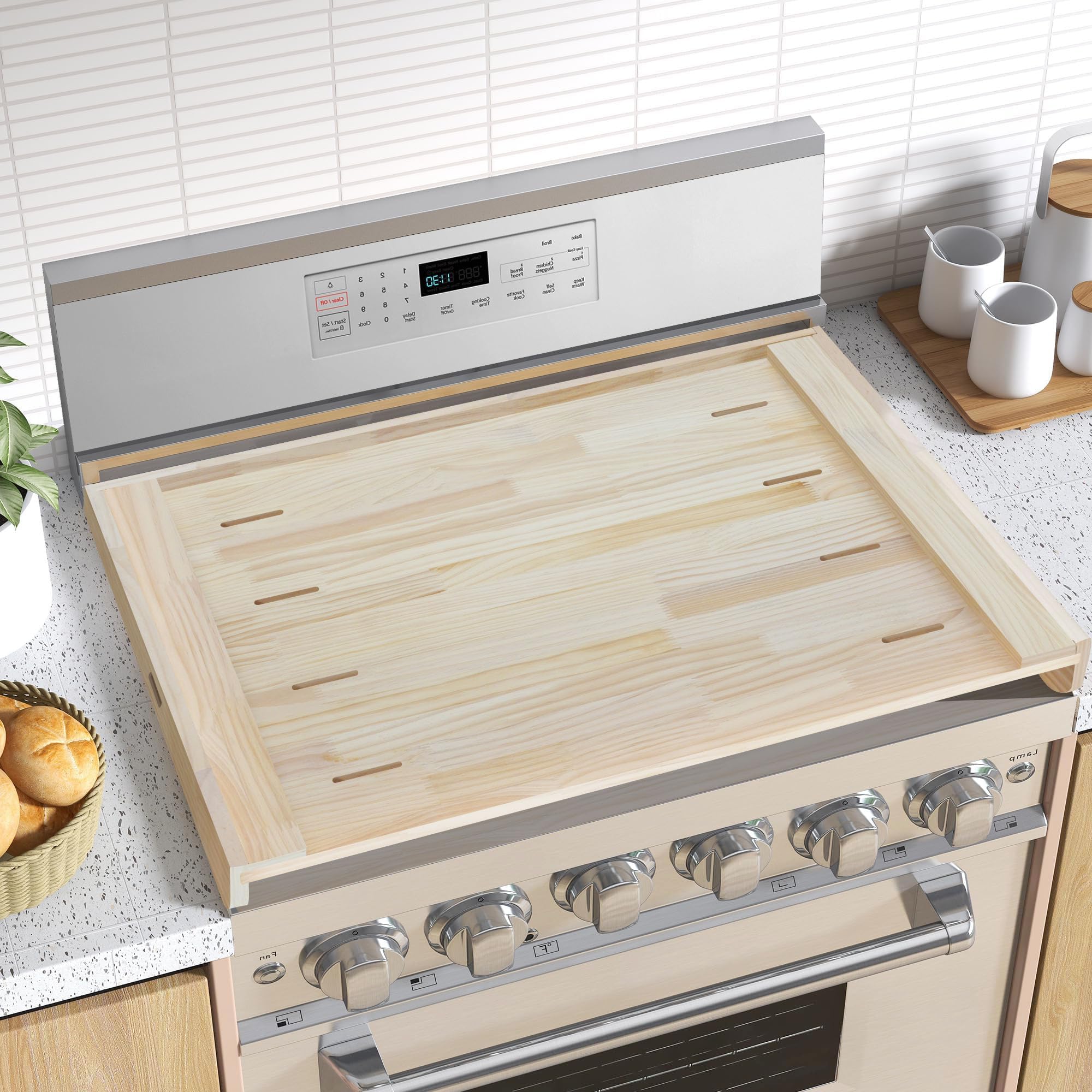 Amazon.com: GXFCHYL Noodle Board Stove Cover Wood Stove Top Covers ...