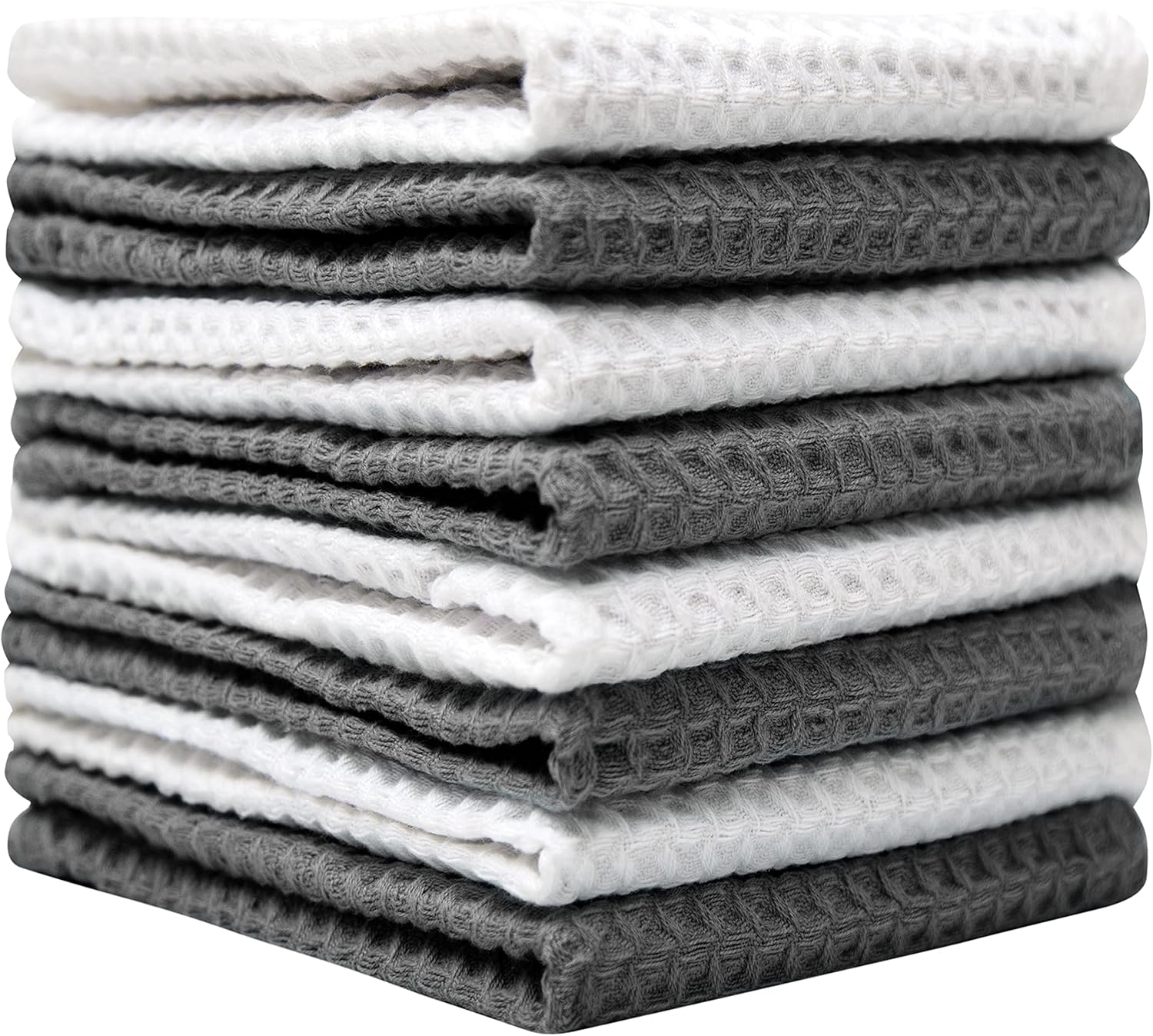 Amazon.com: Premium Dish Cloths (12”x 12”, 8 Pack) – Waffle Weave Dish ...
