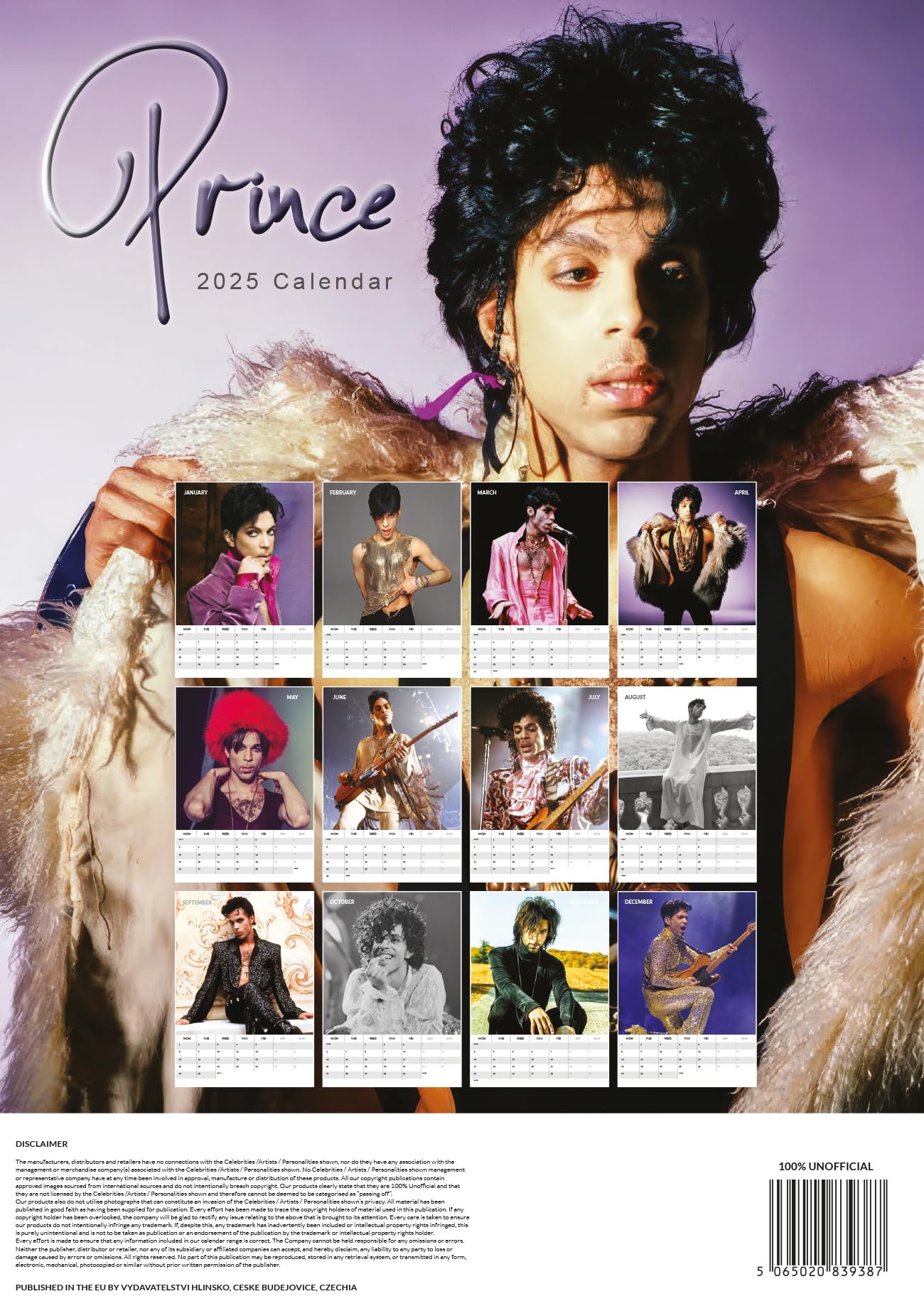Prince 2025 Calendar – BigaMart