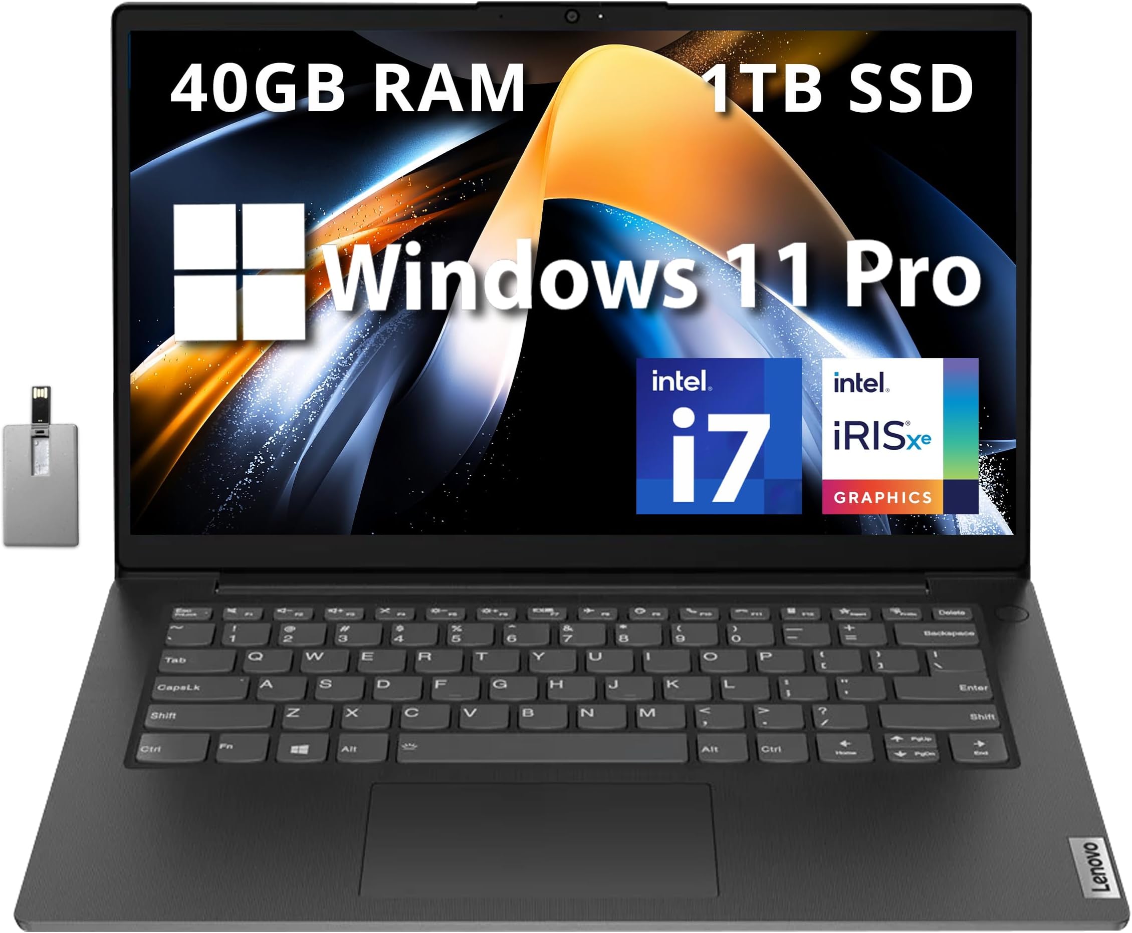 Lenovo V14 G3 14" FHD Business Laptop, Intel Core i7-1255U Processor ...