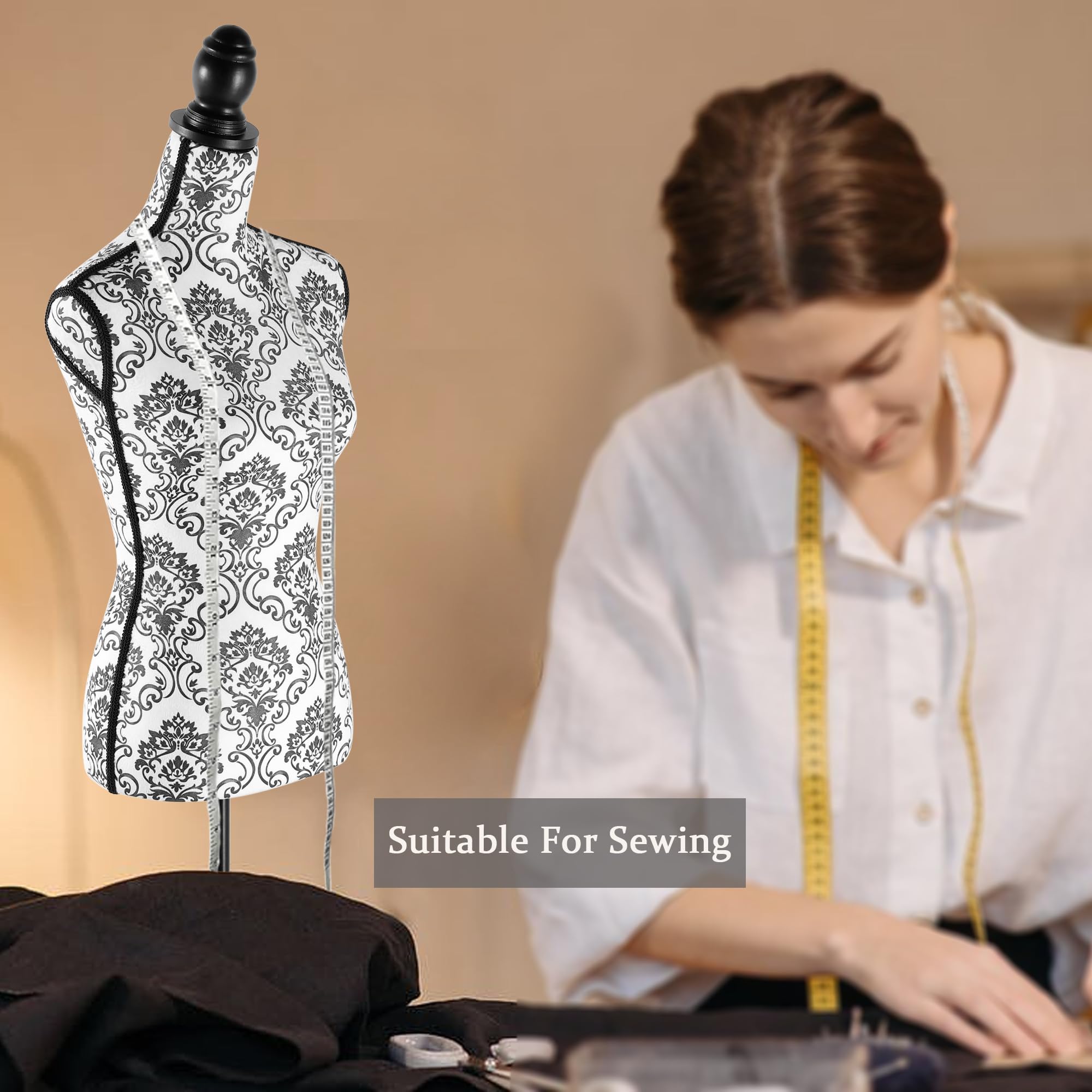 Women's Mannequin Torso Adjustable Female Sewing Mannequin Torso With ...
