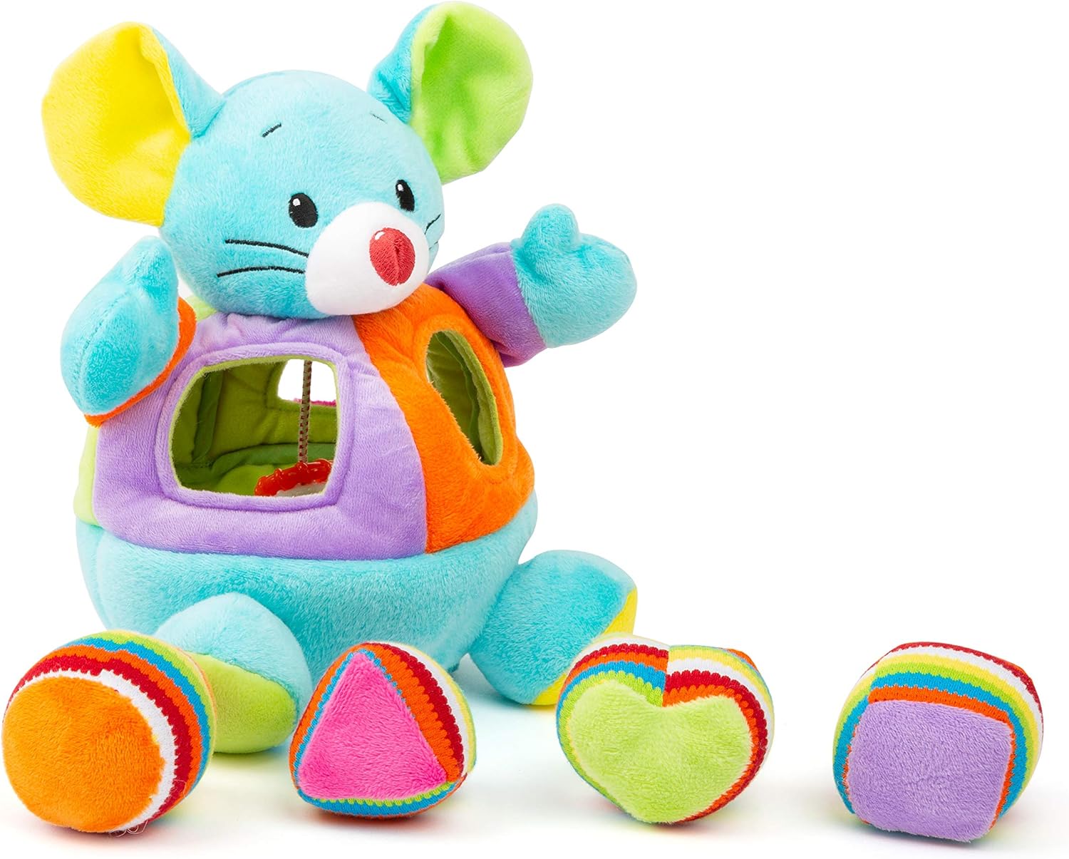 Small Foot 11419 Plush Shape-Fitting Mouse, Motor Activity Toy with ...