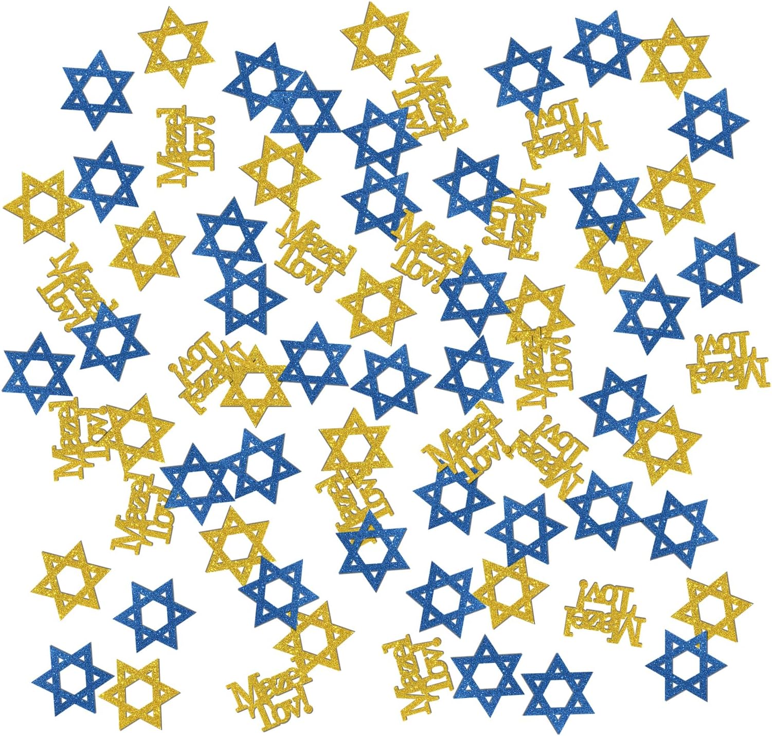 Amazon.com: Gold Mazel Tov in Hebrew & English Confetti, Jewish ...