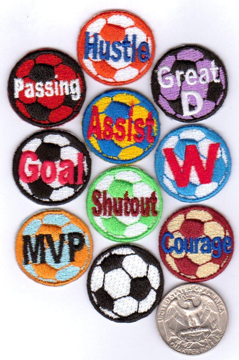 Amazon.com: Ximkee(10 Pack) Soccer Ball Embroidered Sew Iron On ...