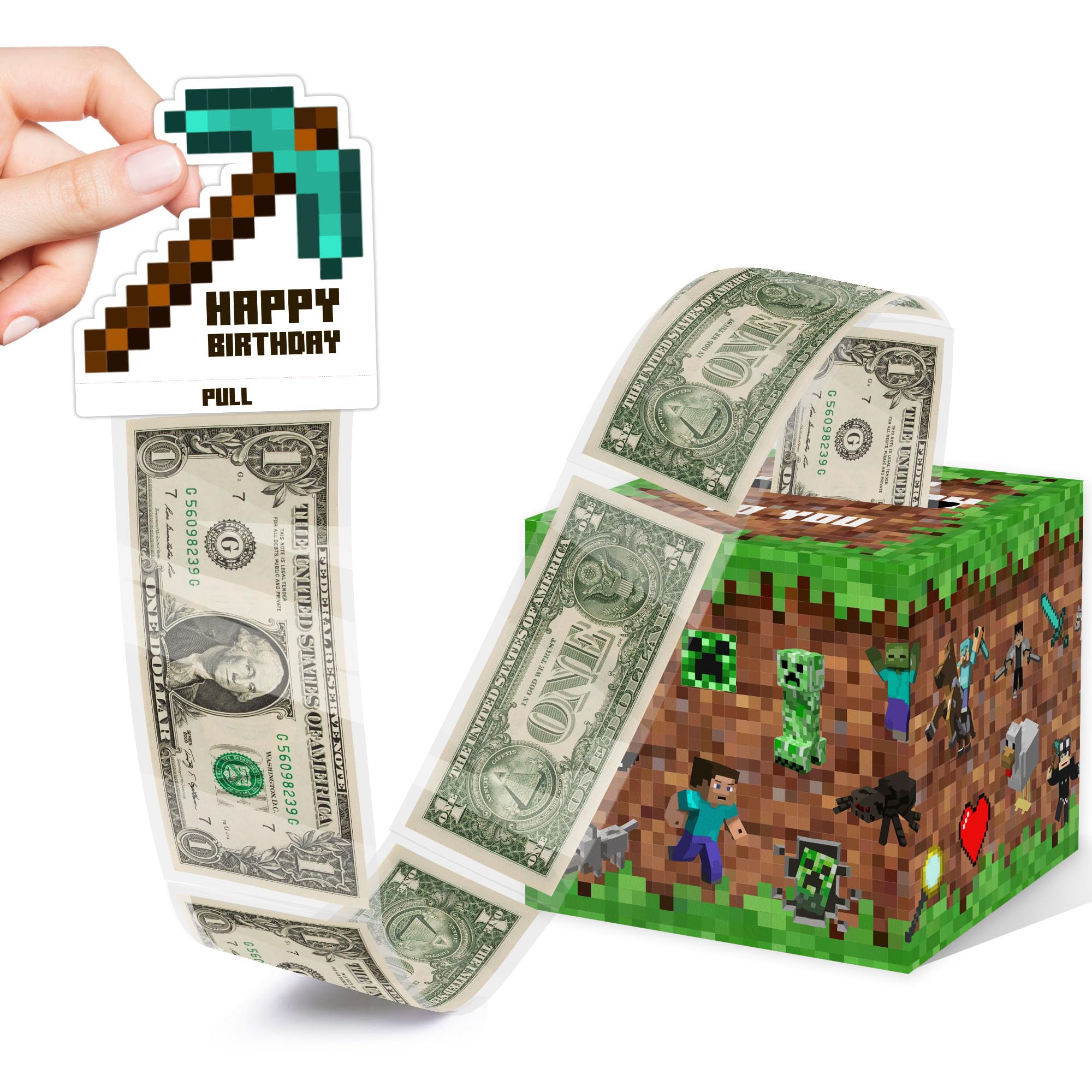 Amazon.com: Surprise Money Box Gift Pull for Game Lover- Happy Birthday ...