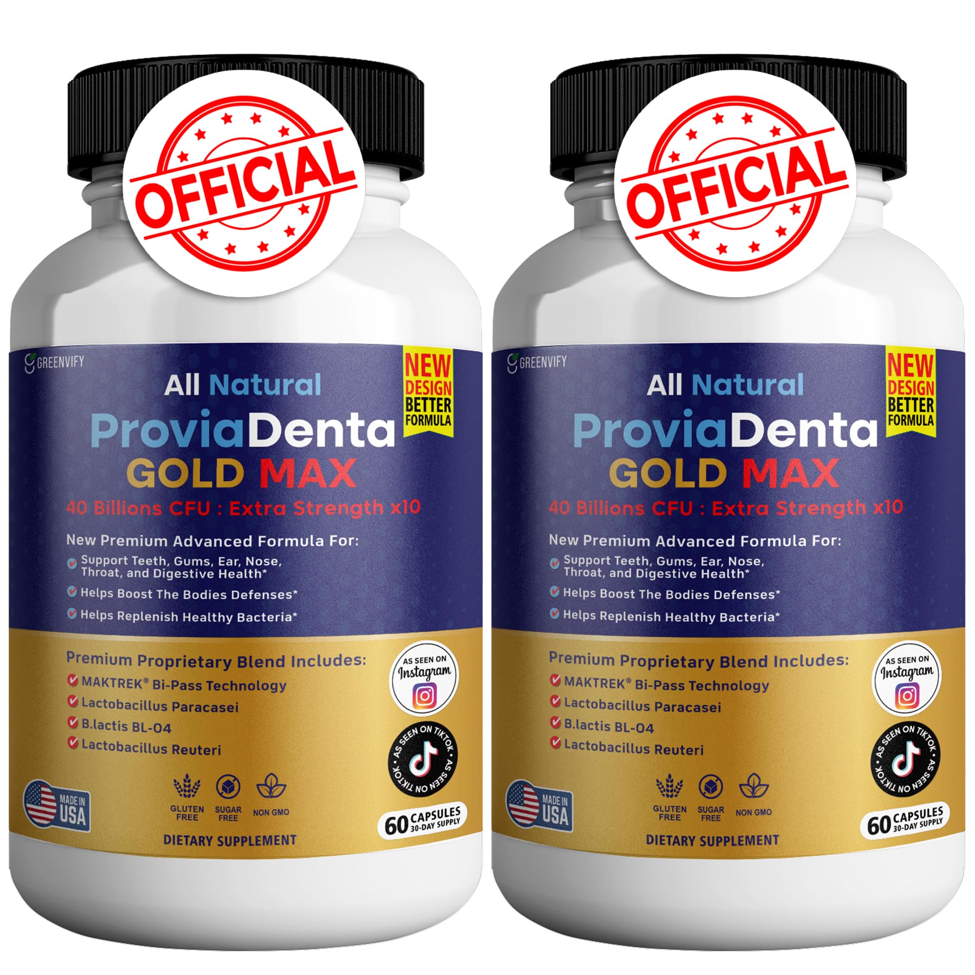 Amazon.com: GREENVIFY ProviaDenta Gold Max for Gums and Teeth Health ...