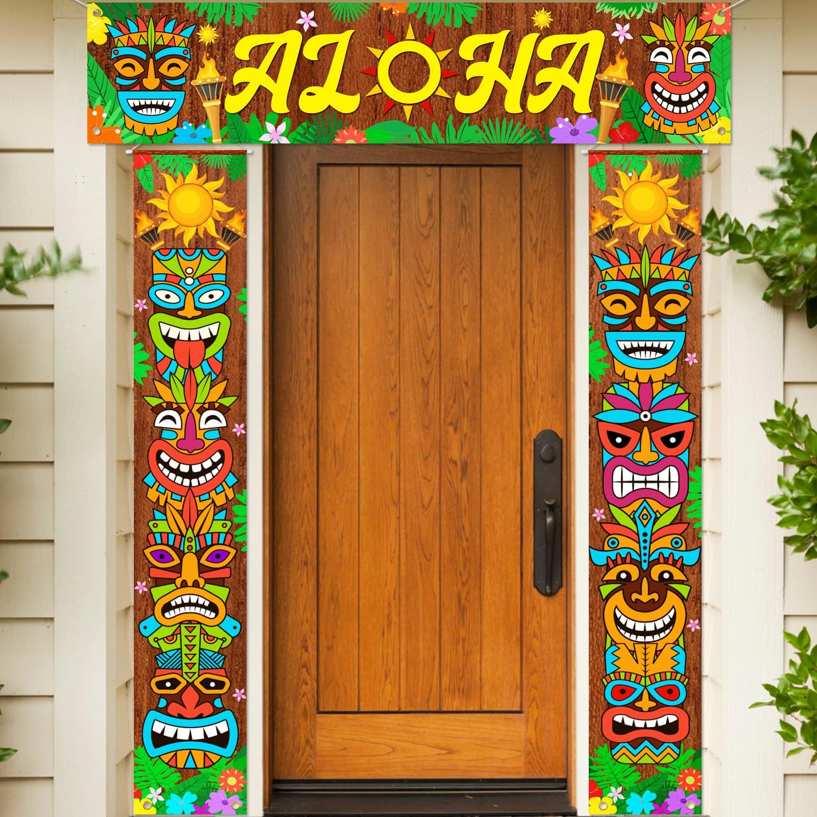 Amazon.com: Hawaiian Luau Party Decoration Supplies, Tiki Totem Door ...