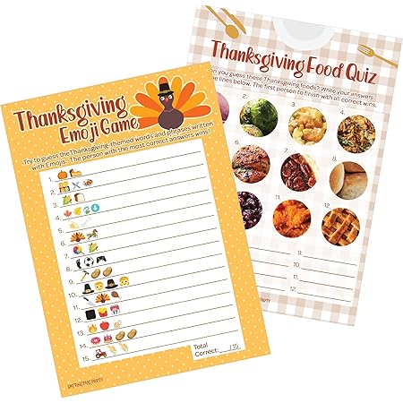 Amazon.com: Thanksgiving Games Sign - What's Your Turkey Name Game ...