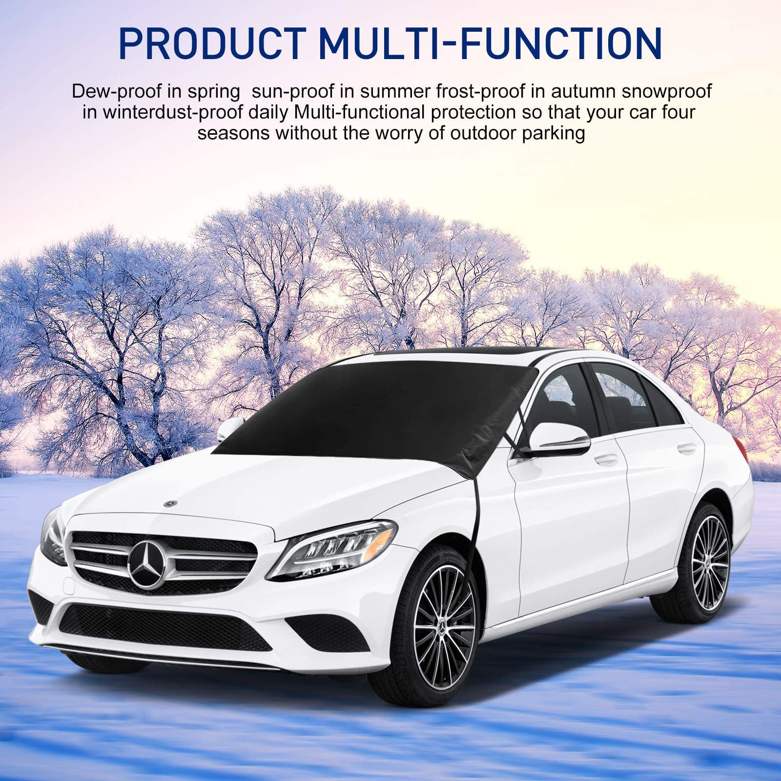 Snapklik.com : Windshield Cover For Ice And Snow, Car Windshield Snow ...