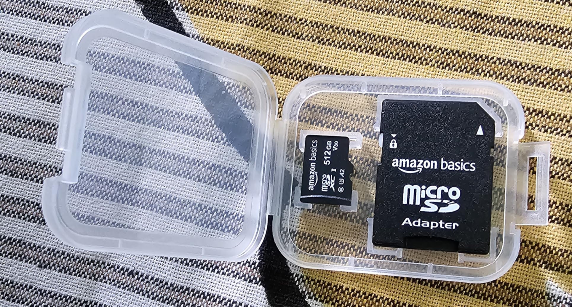Amazon Basics microSDXC Memory Card with Full Size Adapter