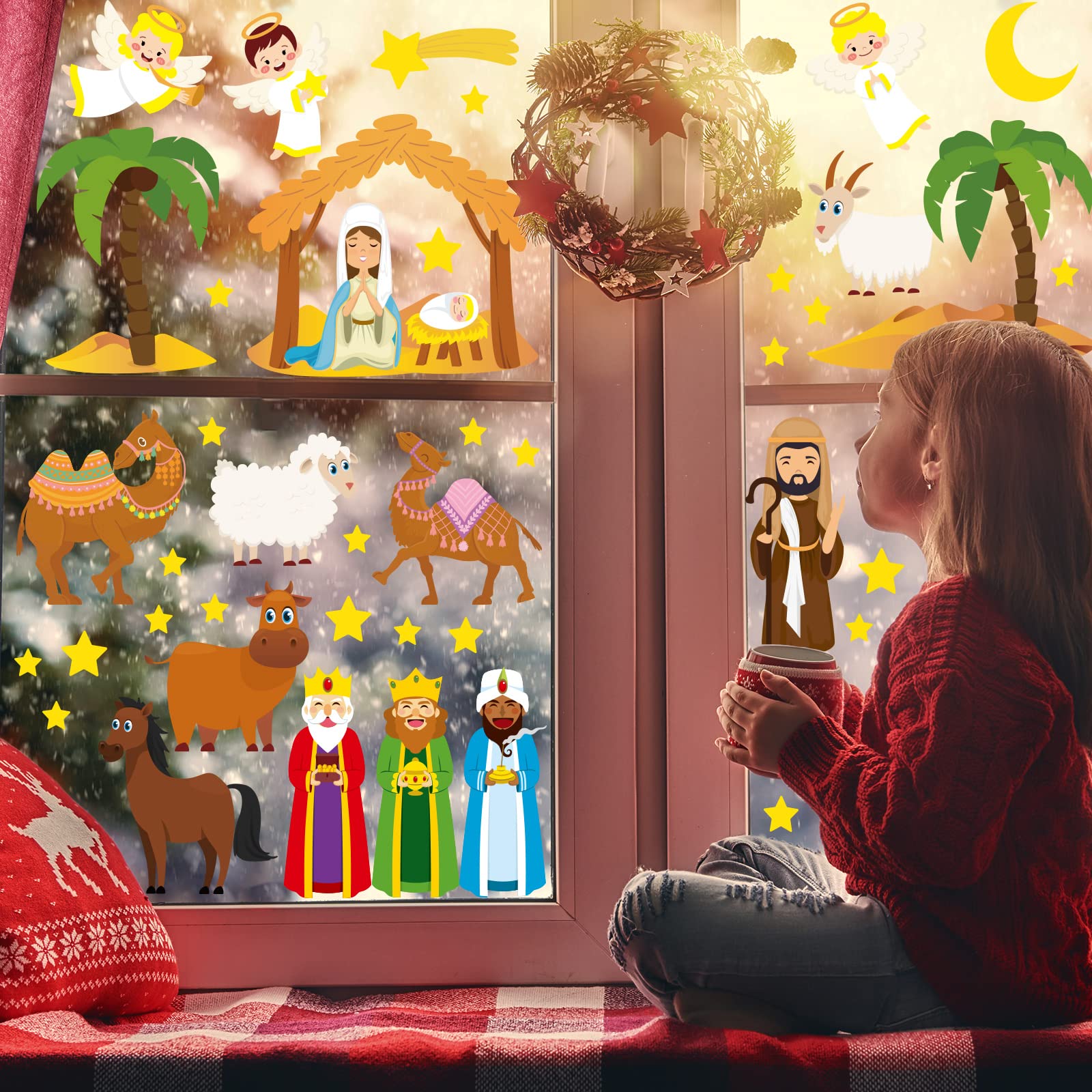 Nativity Window Stickers