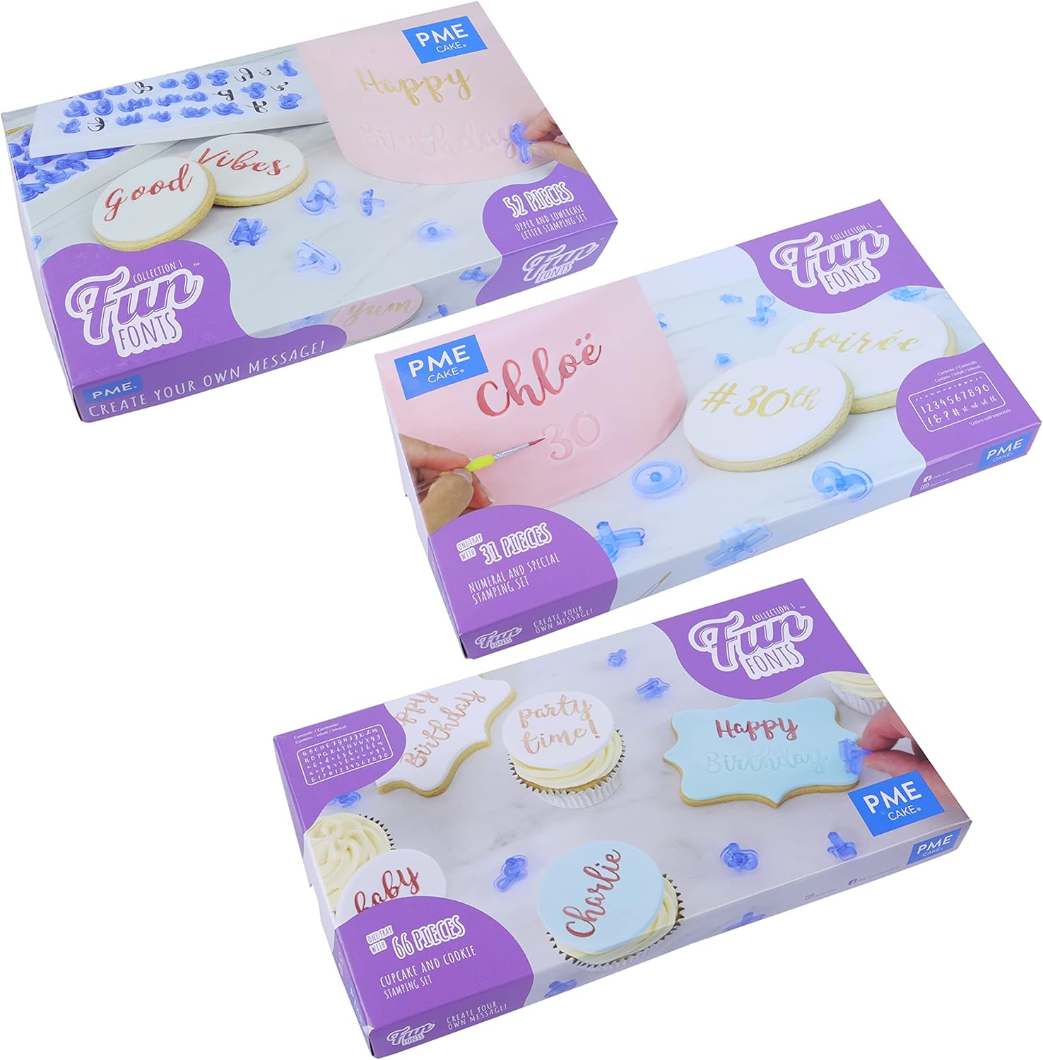 Amazon.com: PME FF52_FF53_FF54 Fun Fonts Collection 1, Set of 3 ...