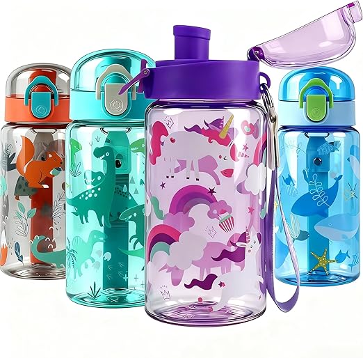 Children's Leak-Proof Drinking Bottle, 550 ml, Robust and Shatterproof ...