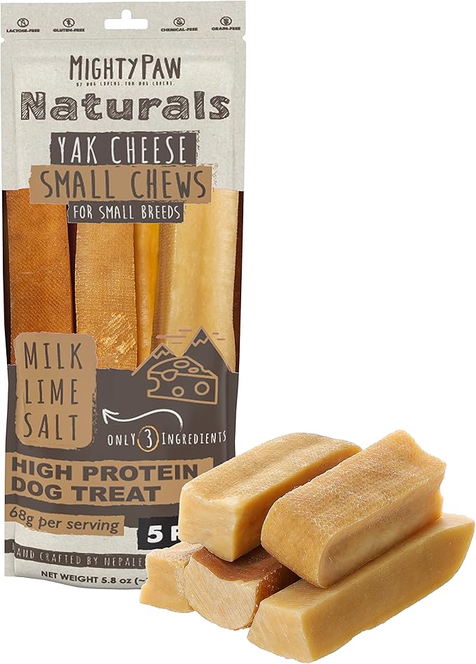 Mighty Paw Yak Cheese Chews for Dogs | All-Natural Long Lasting Pet ...