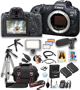 Amazon.com : Canon EOS R5 Mirrorless Camera Body + 128GB Pro Speed ...