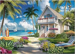 Amazon.com: Beach House Puzzles 1000 Piece for Adults, Summer Puzzle ...