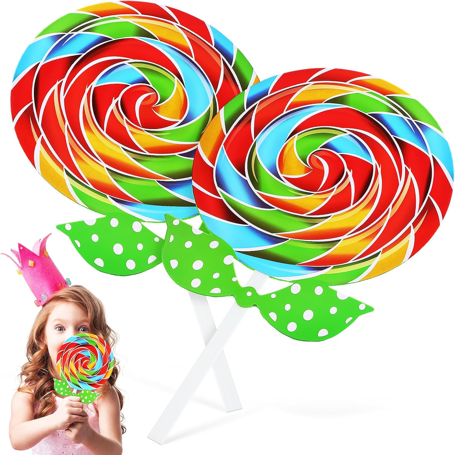 Amazon.com: Alipis Lollipop Props Simulation Candy Ornaments Fake Food ...