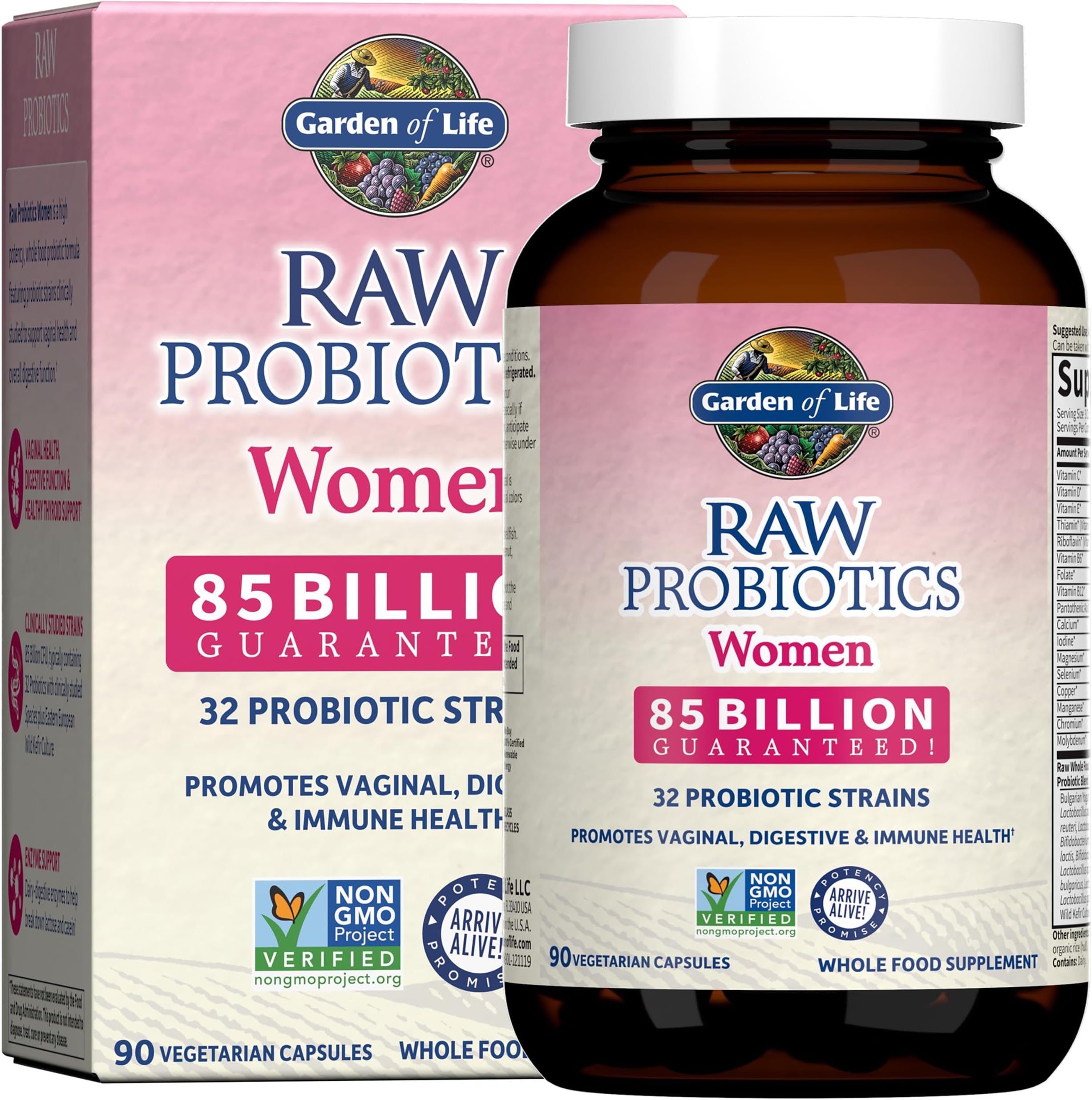 Amazon.com: Garden of Life - RAW Probiotics Women - 90 Vegetarian Capsules
