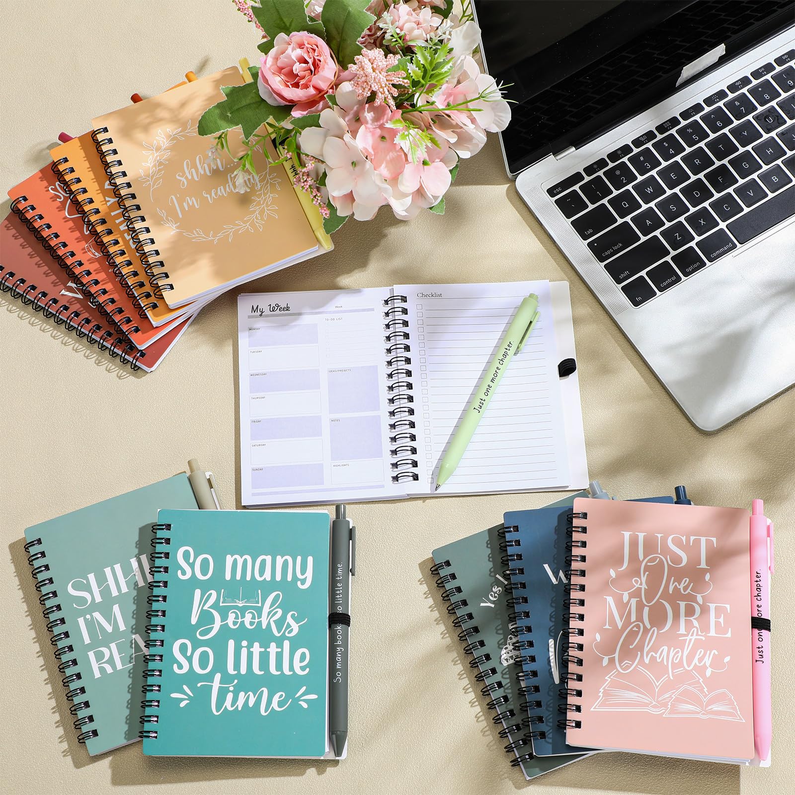 Snapklik.com : Thenshop 10 Set Book Lovers Gifts Inspirational Spiral ...