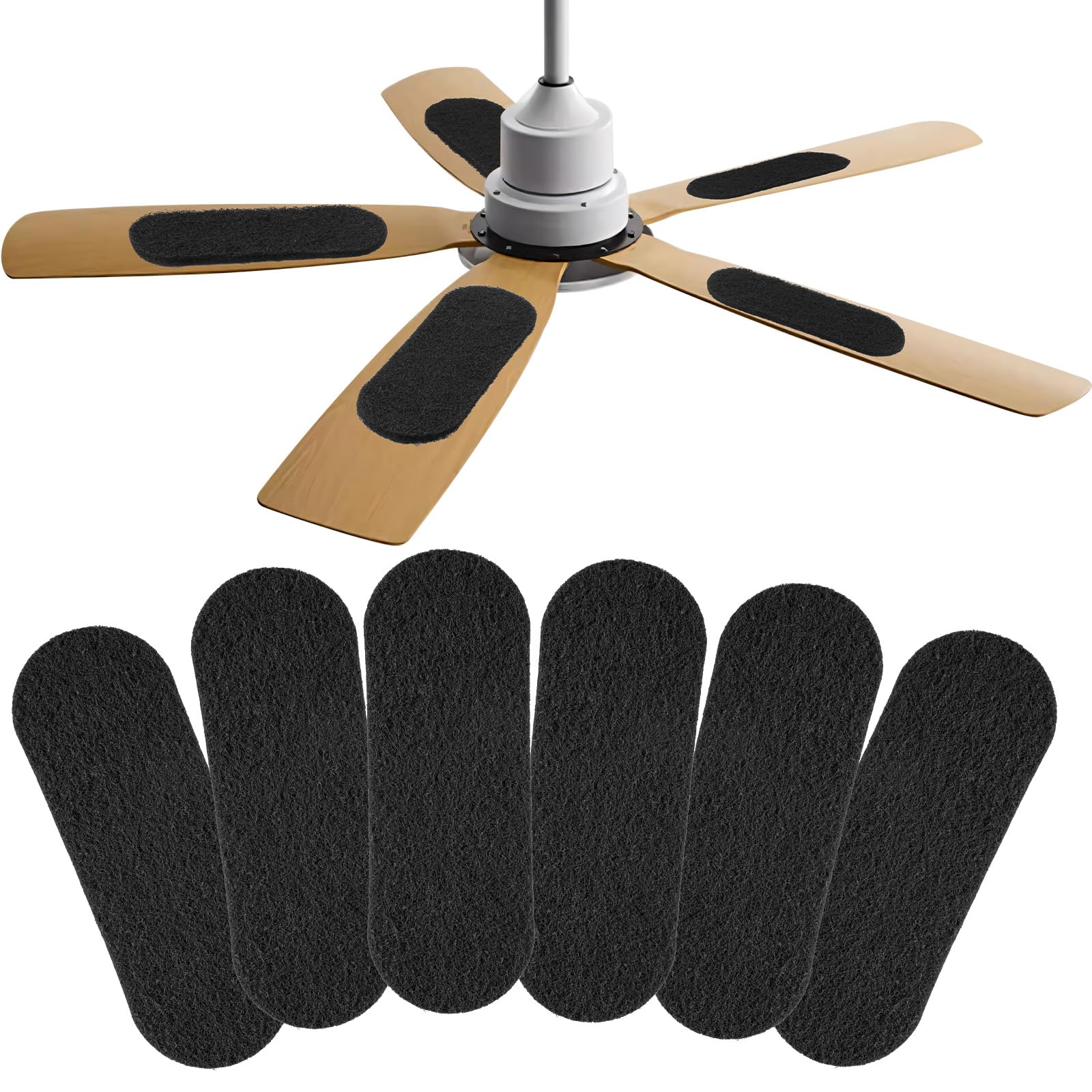 Ceiling Fan Blades 6 Pack Breezary 72 In Black With Abs Blades