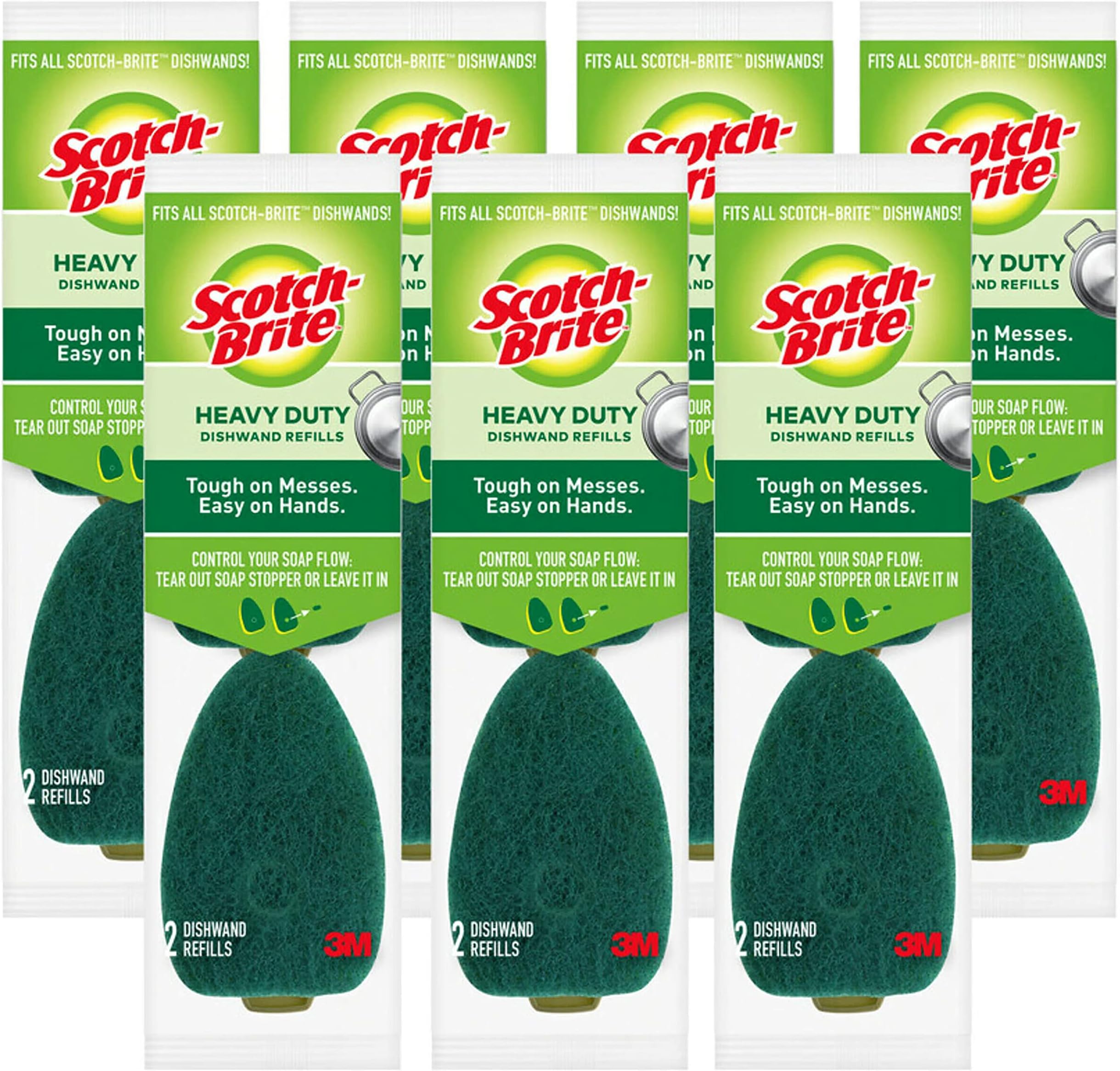 Amazon.com: Scotch-Brite Heavy Duty Dishwand Refills, Fits All Scotch ...