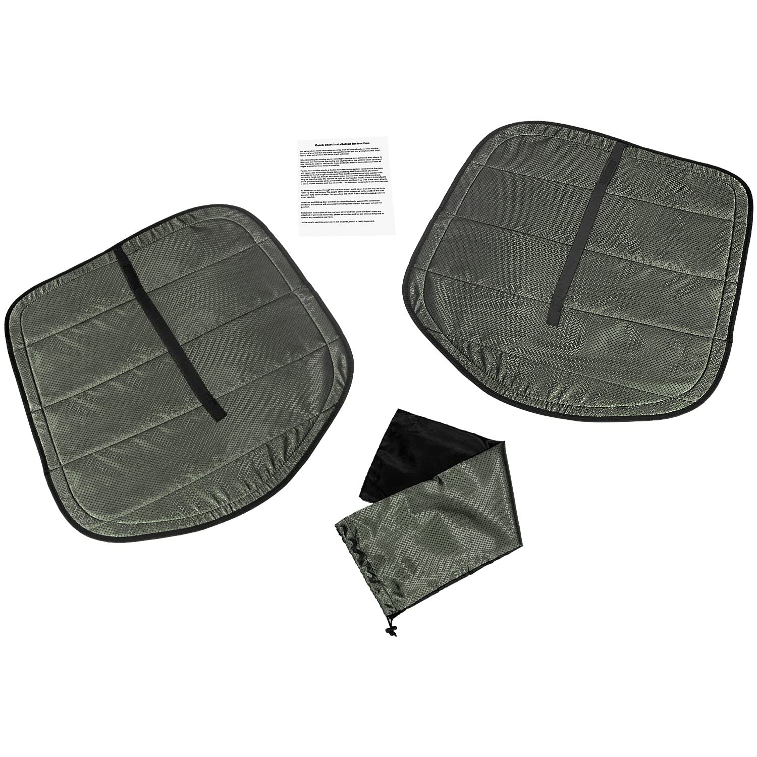 for Mercedes-Benz Sprinter Cargo Van 2019+ Insulated Blackout Rear Door ...