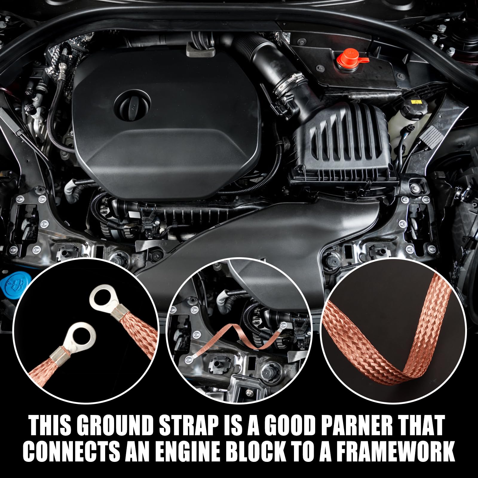 Snapklik.com : Ground Strap Automotive,14pcs 10/12 Inch Grounding Strap ...