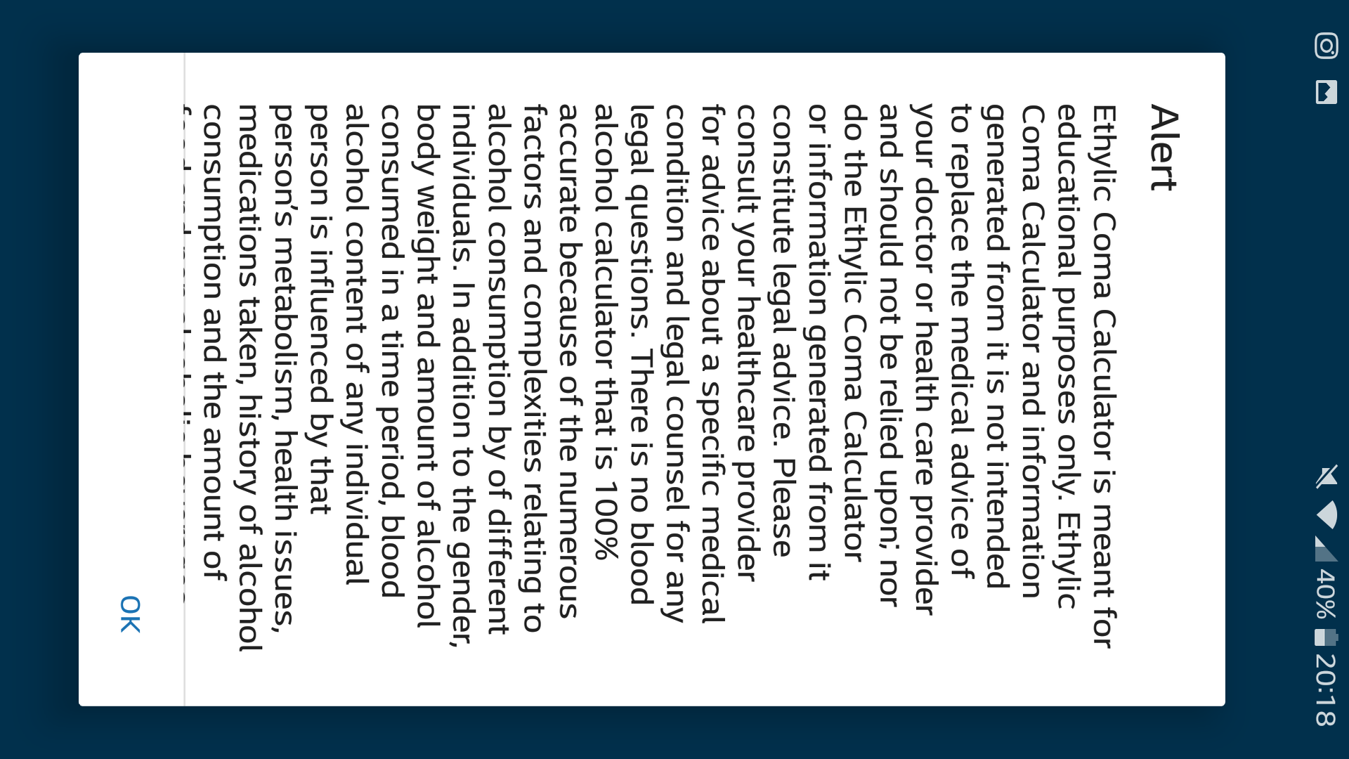 Ethylic coma calculator - App on the Amazon Appstore