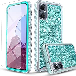 Amazon.com: Circlemalls for OnePlus Nord N20 5G Case, with [Tempered Glass Screen Protector ...