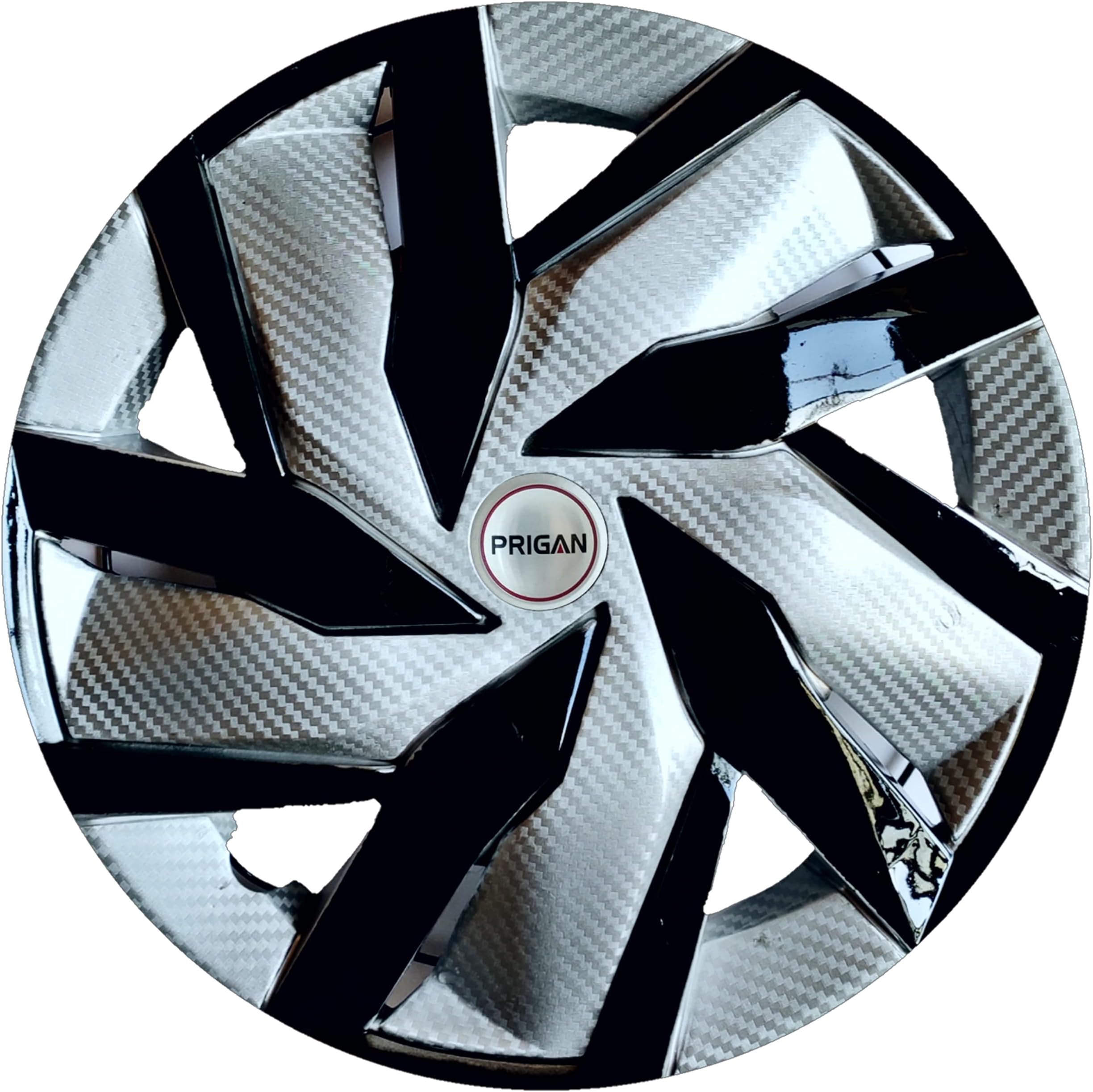 PRIGAN Wheel Cover for Maruti Alto K10 13 Inch Silver Black Wheel Cap ...