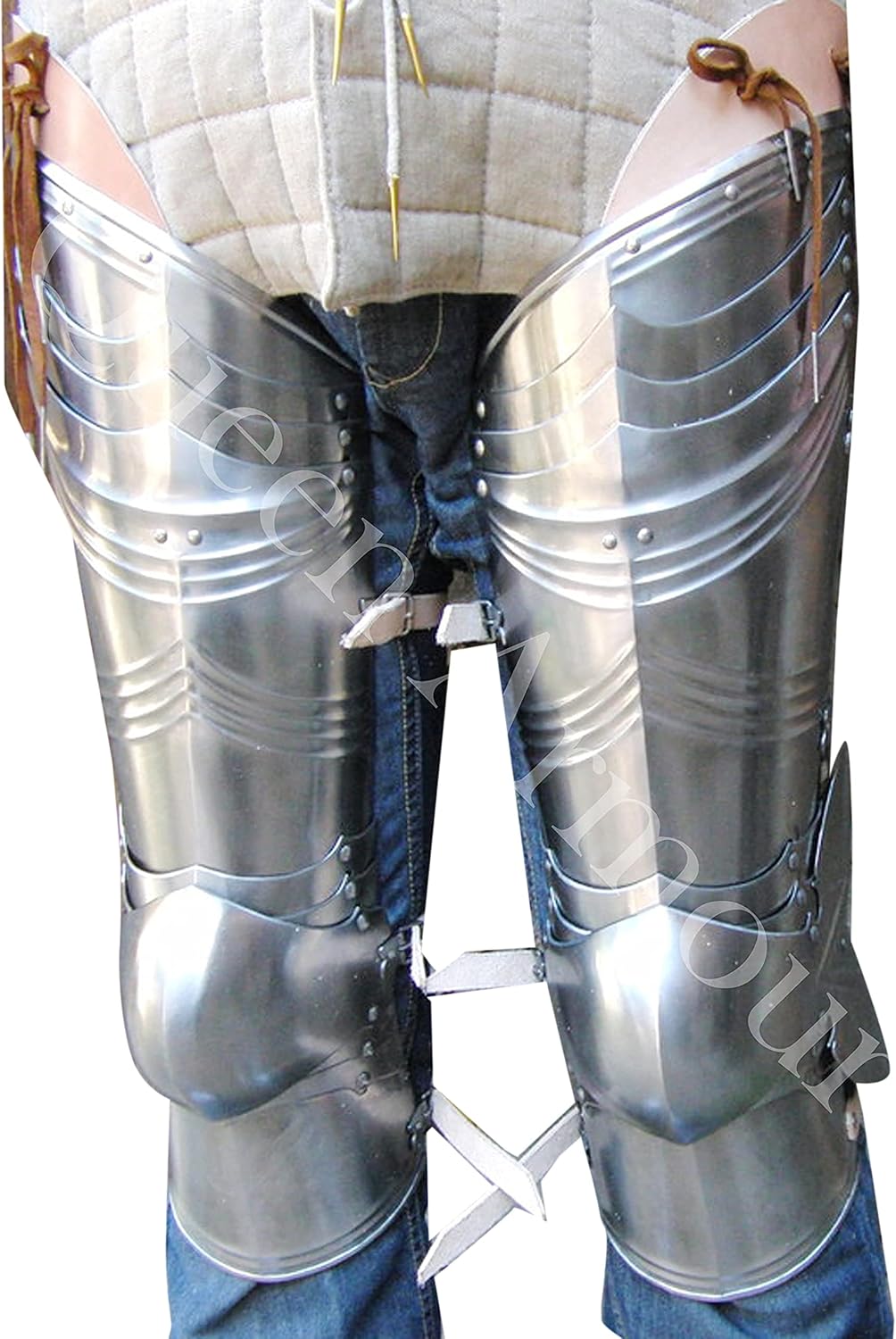 Amazon.com: Queen Armour Medieval Late Gothic Leg Greaves Harness in ...
