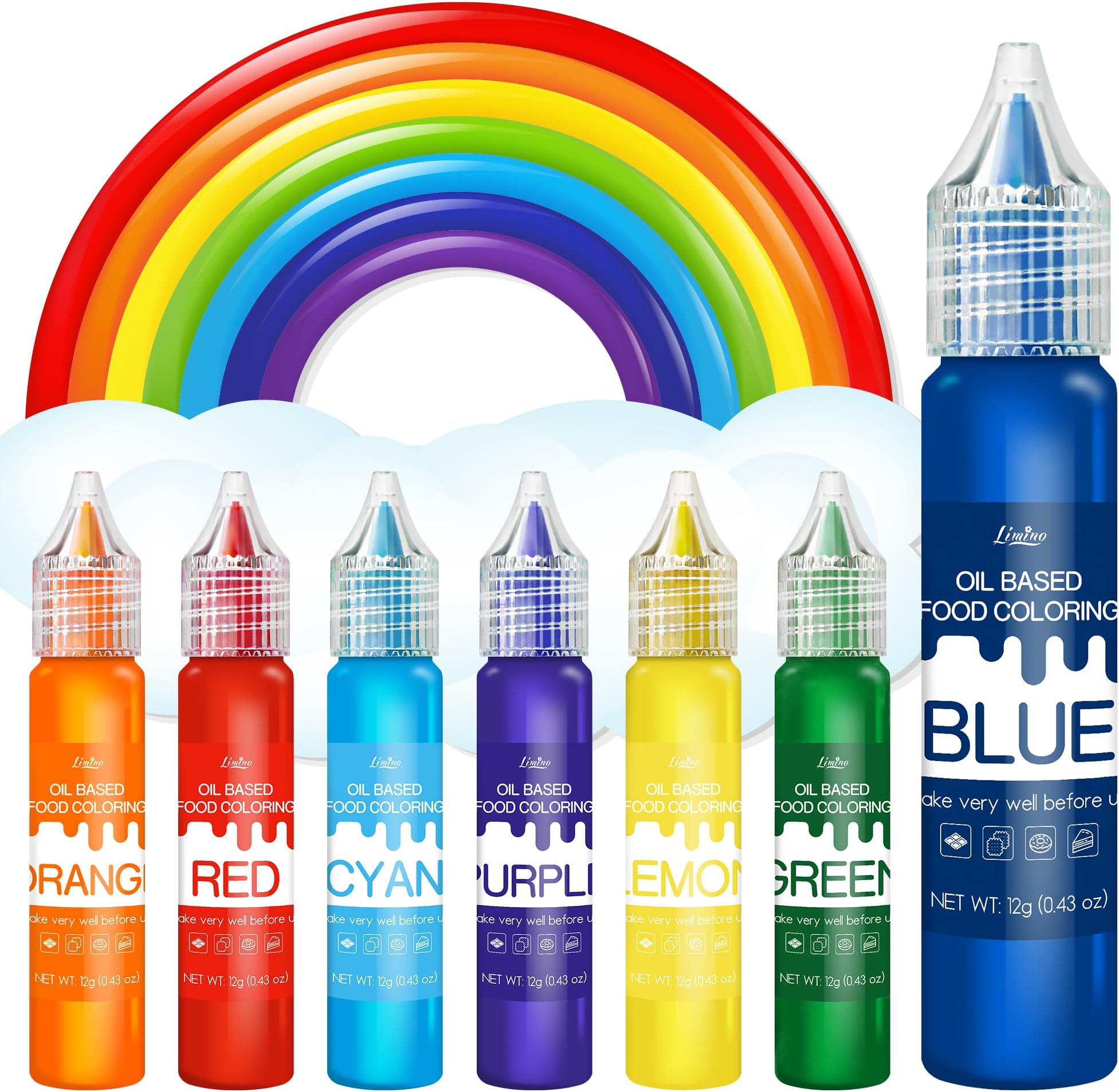 Amazon.com : Gel Food Coloring - 24 Colors Vibrant Food Coloring ...