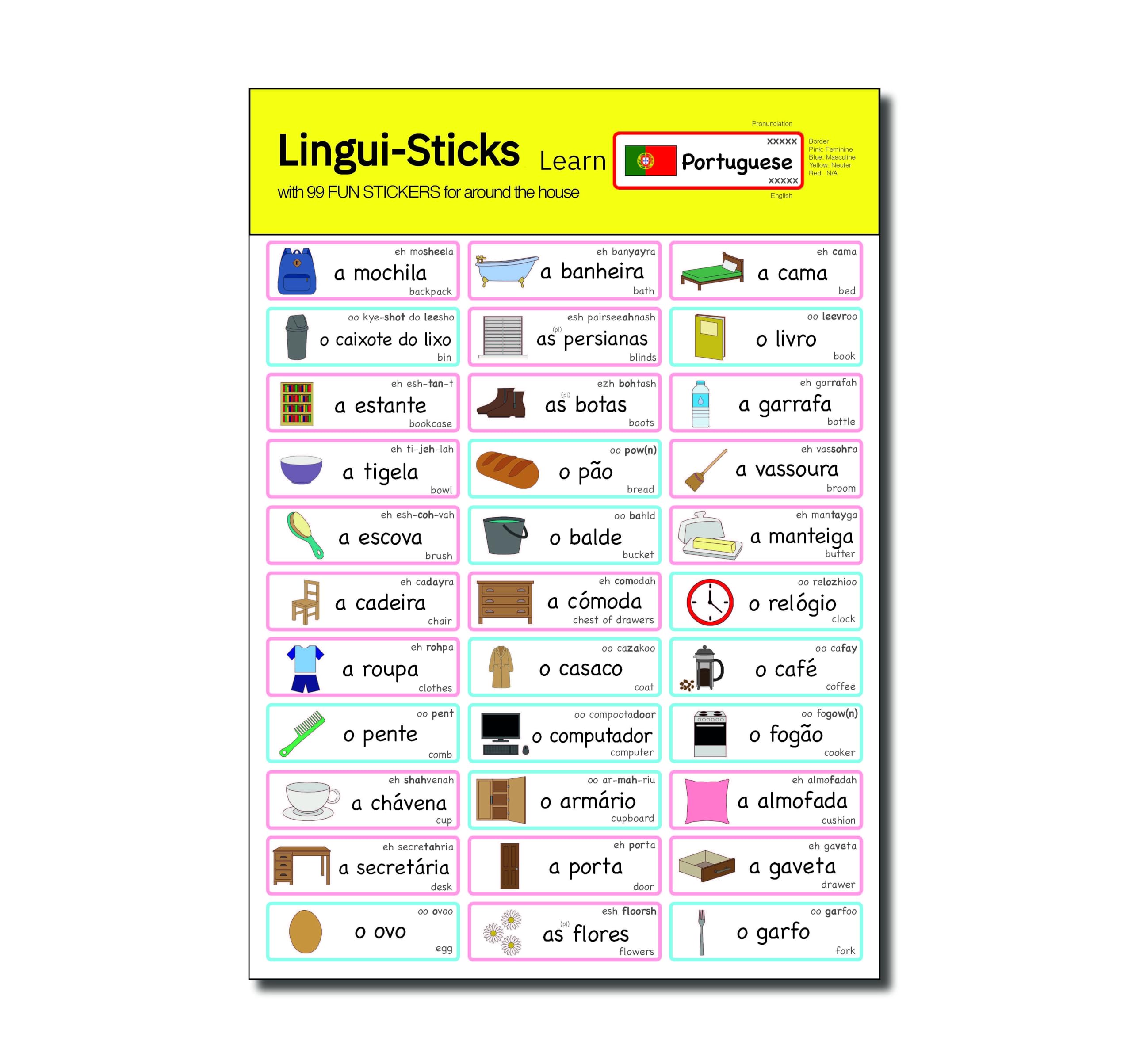 Lingui-Sticks Language Learning Stickers – Educational Stickers to ...