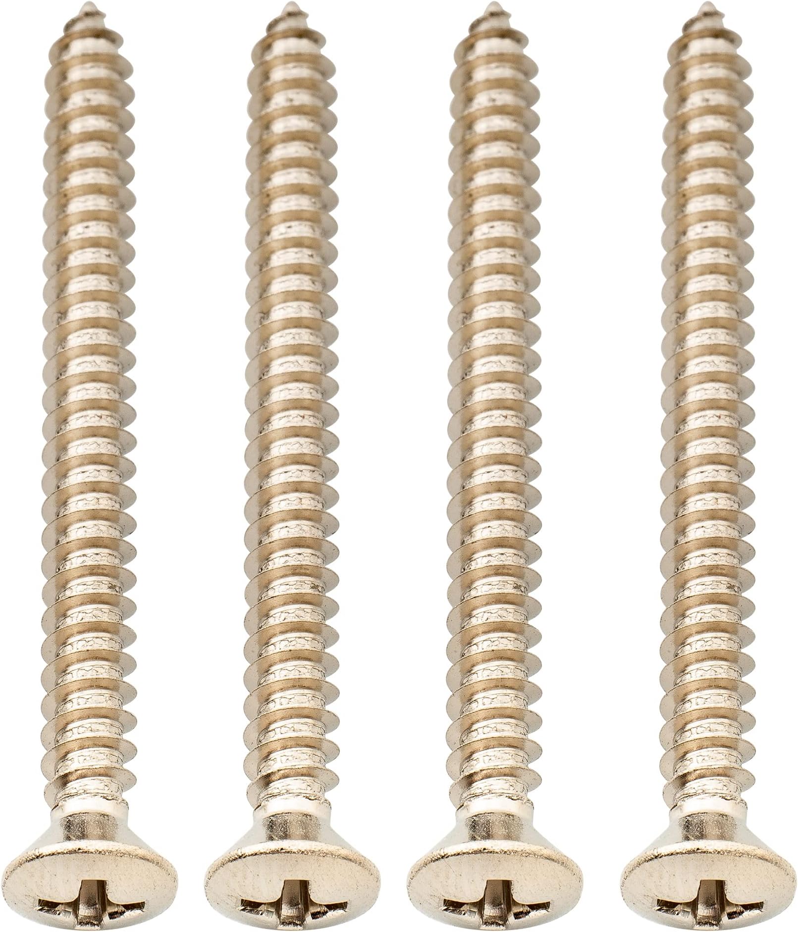 Musiclily Ultra 4x45mm Stainless Steel Countersunk Mounting Screws for ...