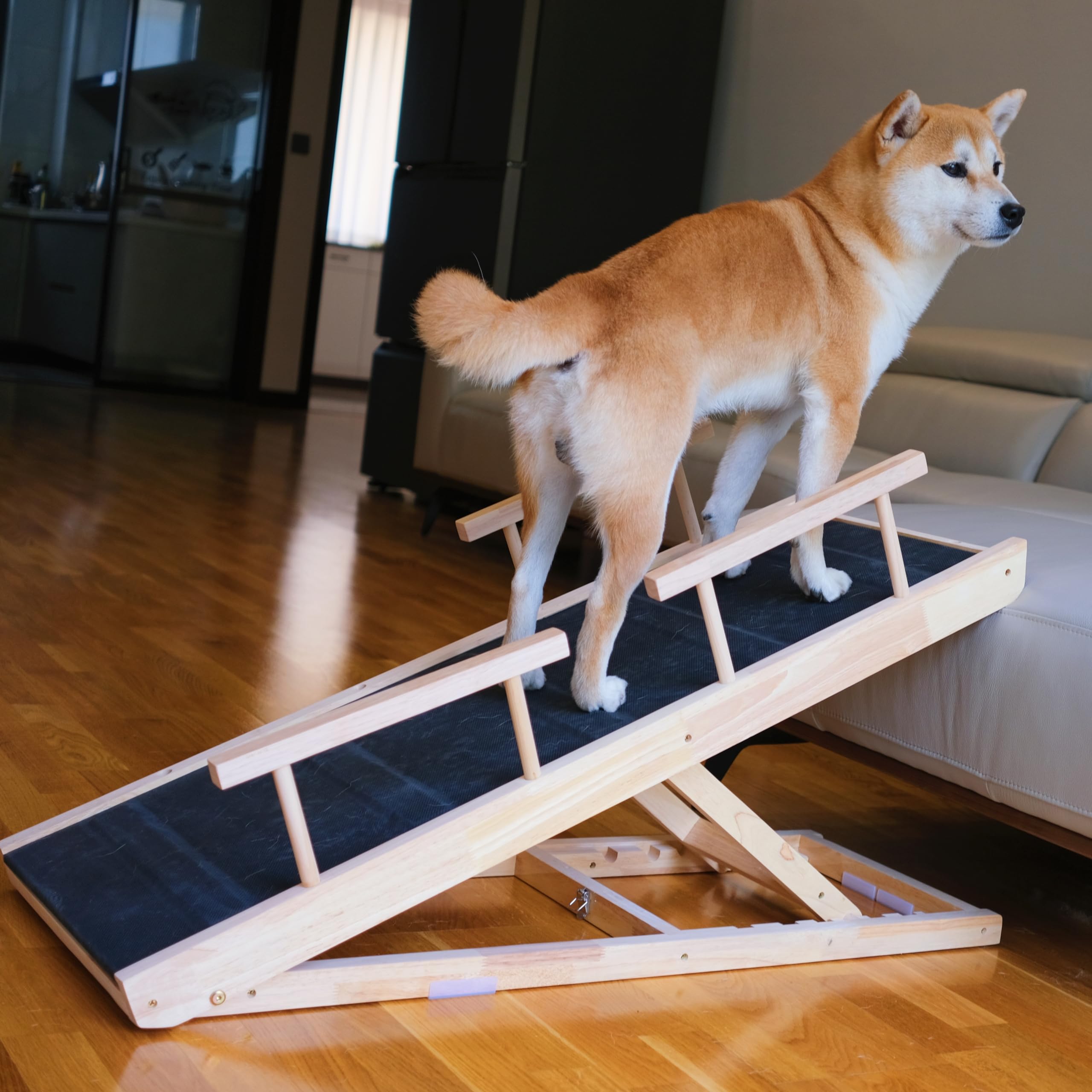 BRAVE NIUNIU Dog Ramp, Guardrail and Newly Designed Non-Slip Rubber ...