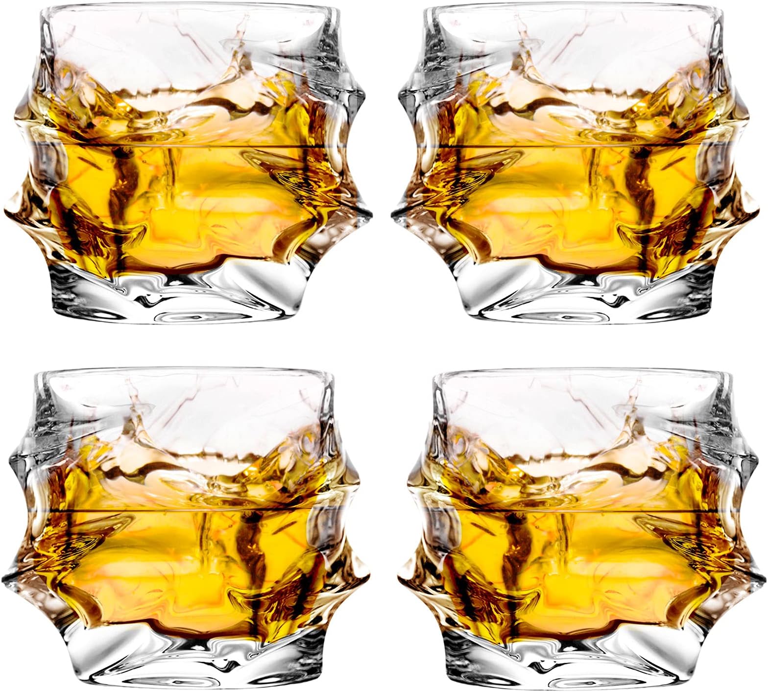 Amazon.com | GeRRiT Storm Japanese Crystal Whisky Glass,Old Fashioned ...