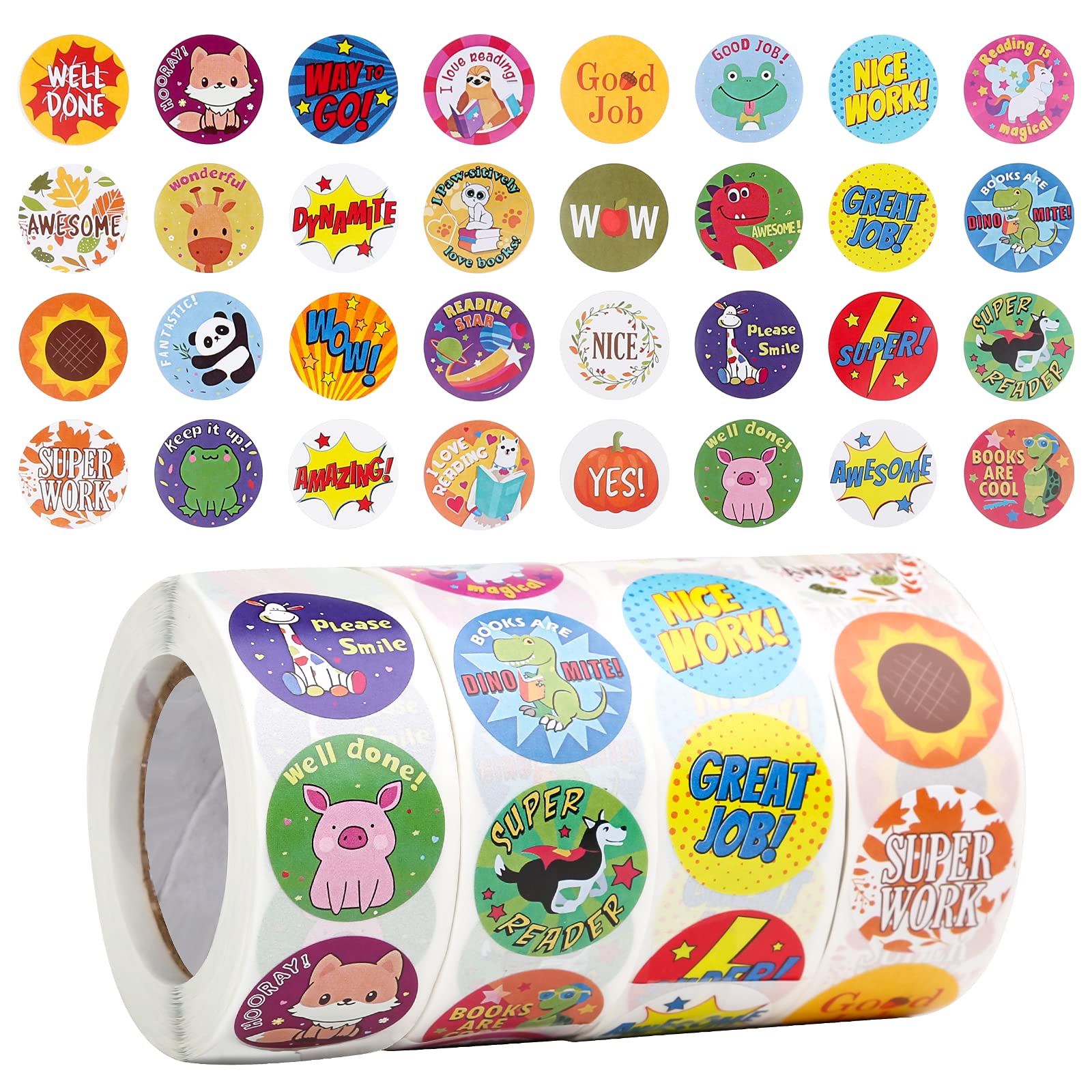 2000 PCS Superhero Reward Stickers, 4 Rolls Teacher Reward Sticker ...