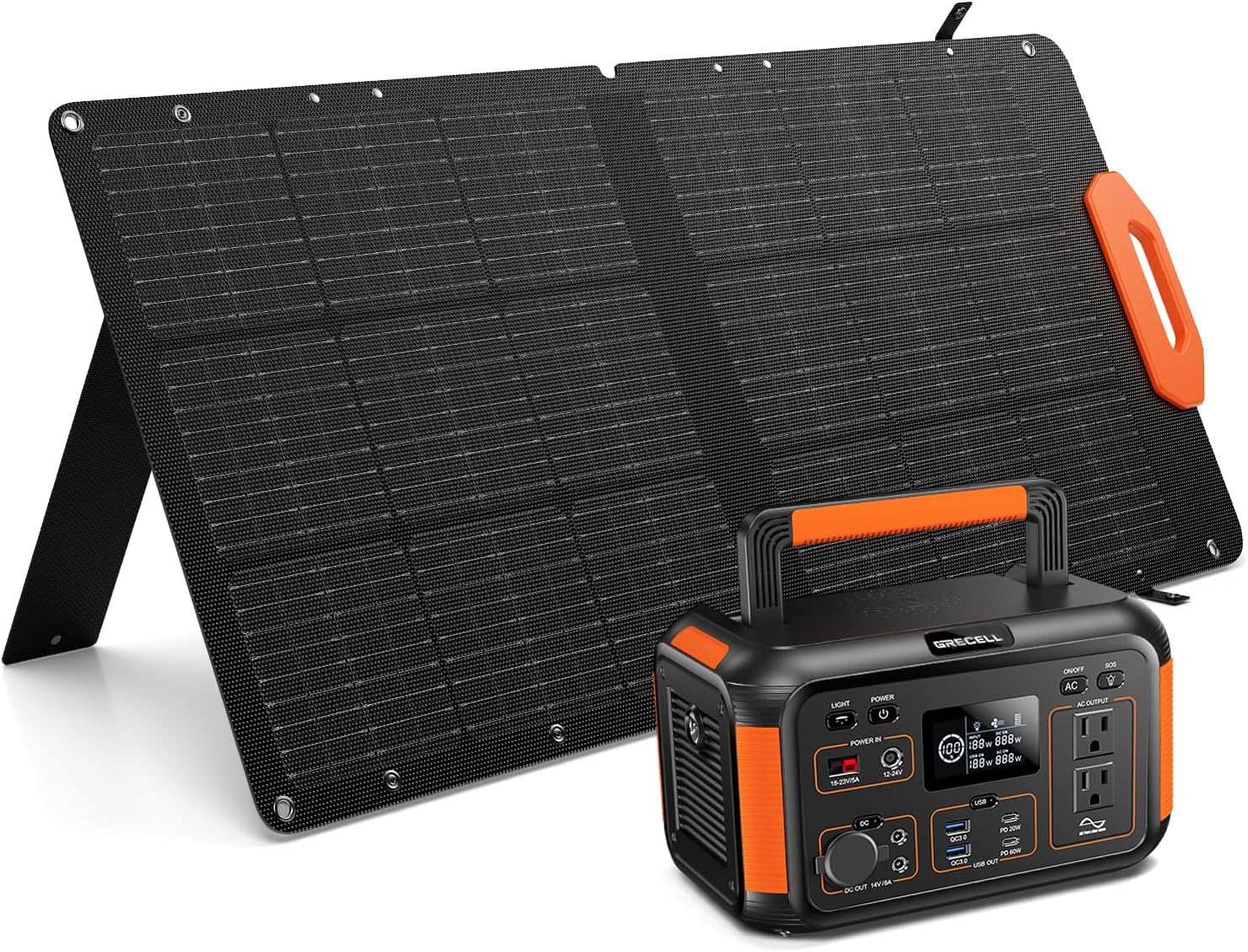 Amazon.com : Portable Solar Generator, 300W Portable Power Station with ...