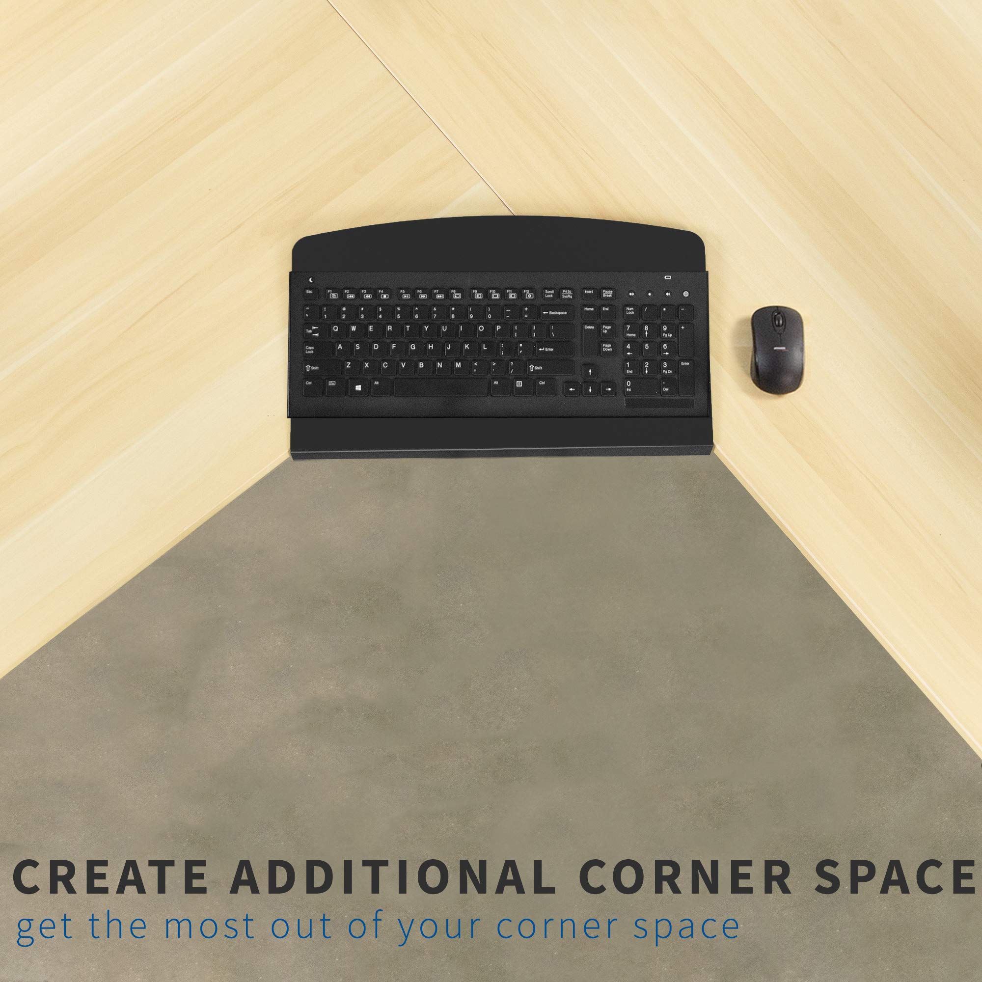 Snapklik.com : VIVO 17 Inch Corner Desk Connector Platform For Mounting ...