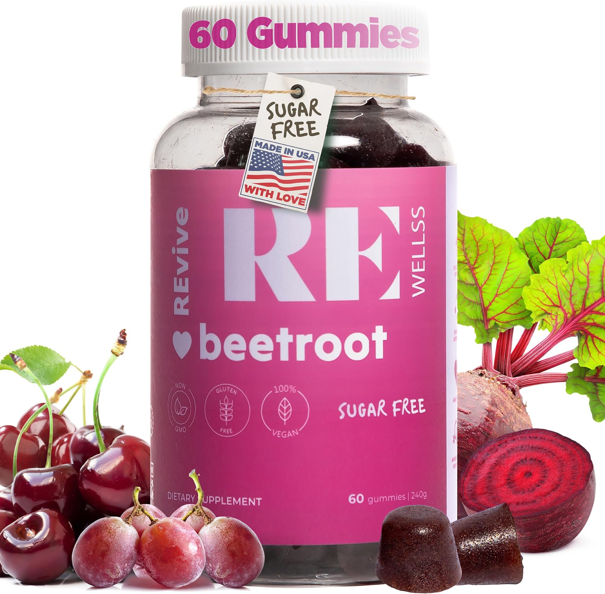 Amazon.com: REWELLSS Beet Root Gummies I Grape Seed Extract Sugar Free ...