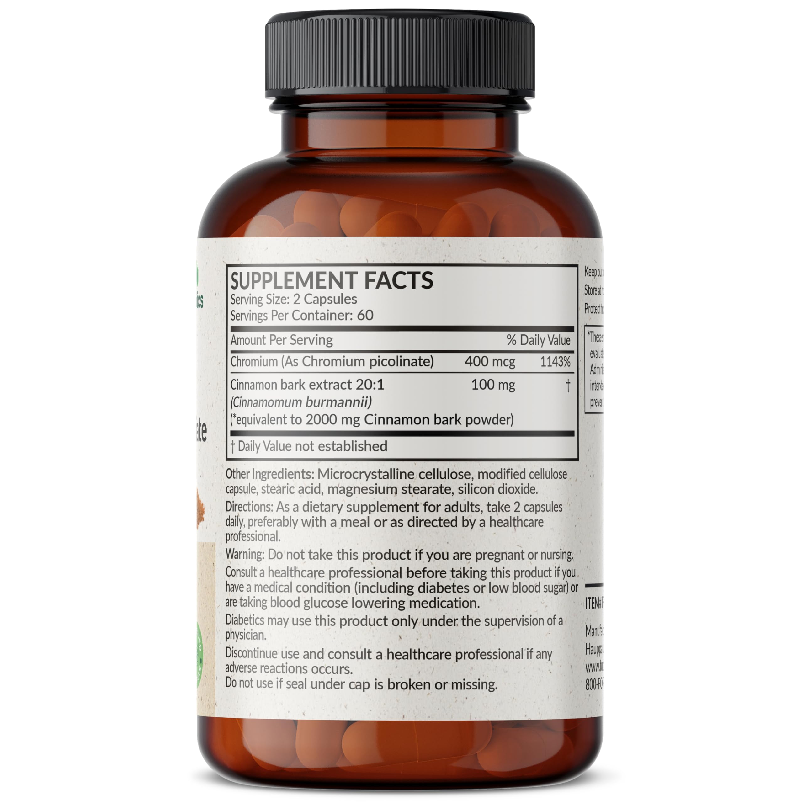 Snapklik.com : Futurebiotics Cinnamon Plus Chromium Picolinate Supplement