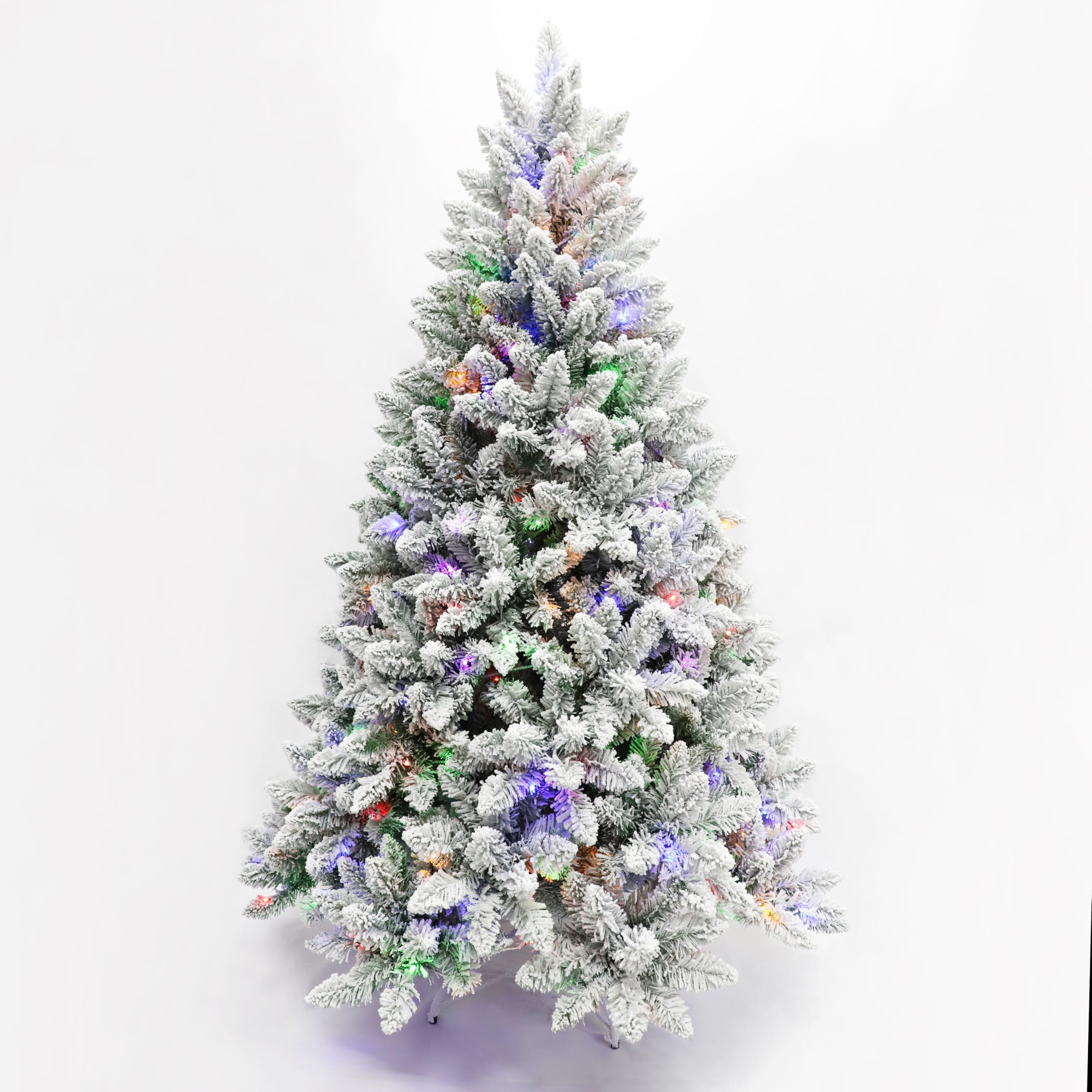 Amazon.com: Homde Pencil Christmas Tree 7 Foot Pre-Lit Artificial ...