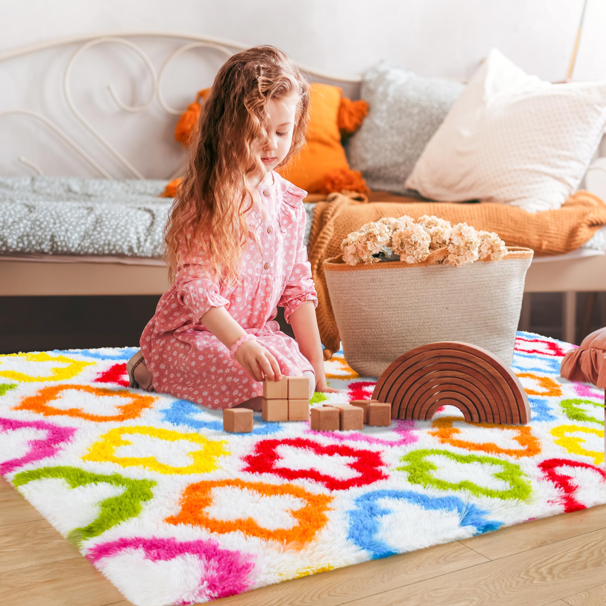 Colorful Rugs For Kids Lucy Rug | Margo Selby