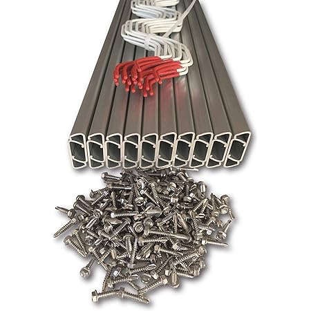 Amazon.com : SHANS Greenhouse Lock Channel & Wiggle Wire, C-Channel ...